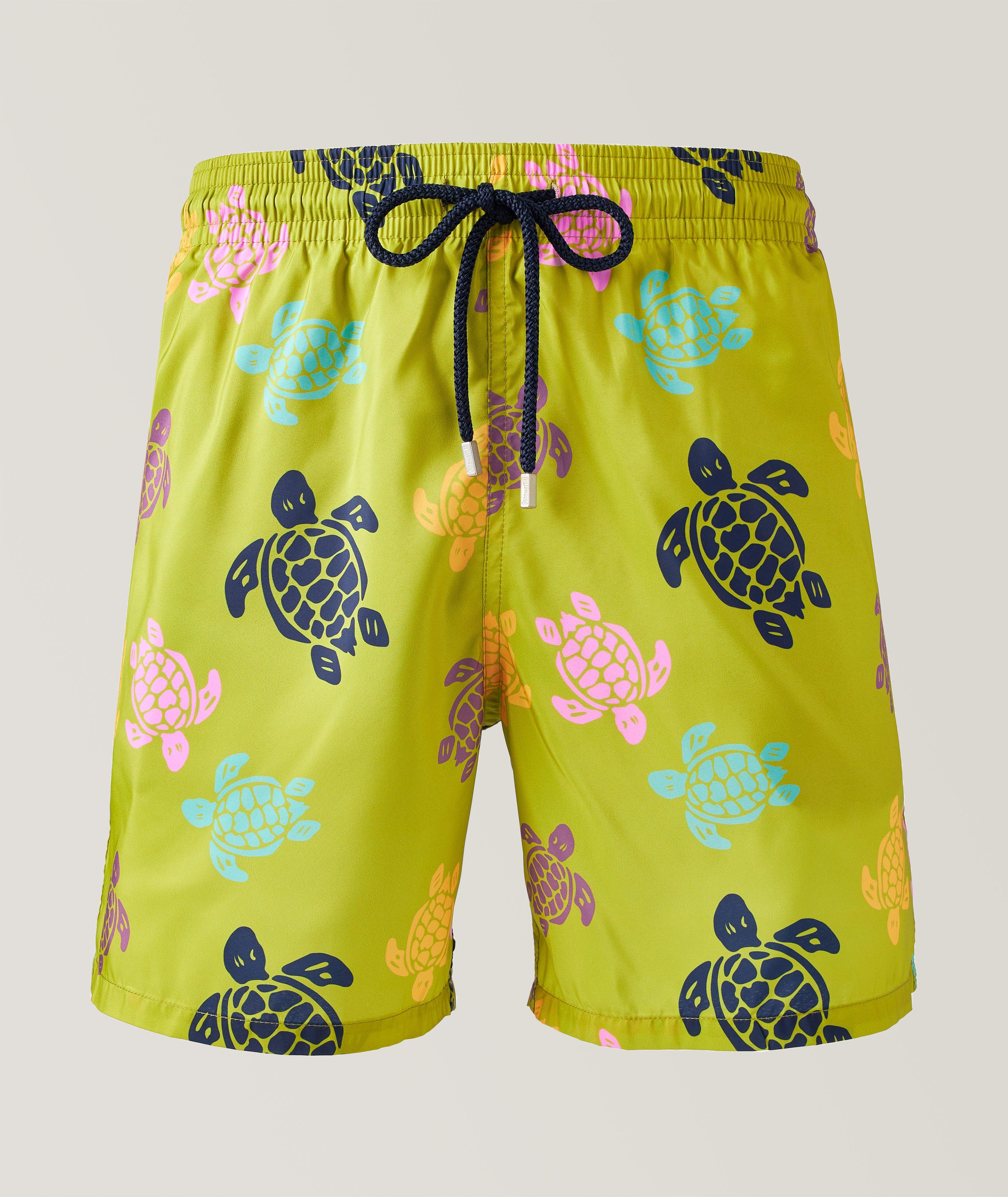 Vilebrequin Mahina Turtle Printed Swim Trunks | Swimwear | Harry Rosen