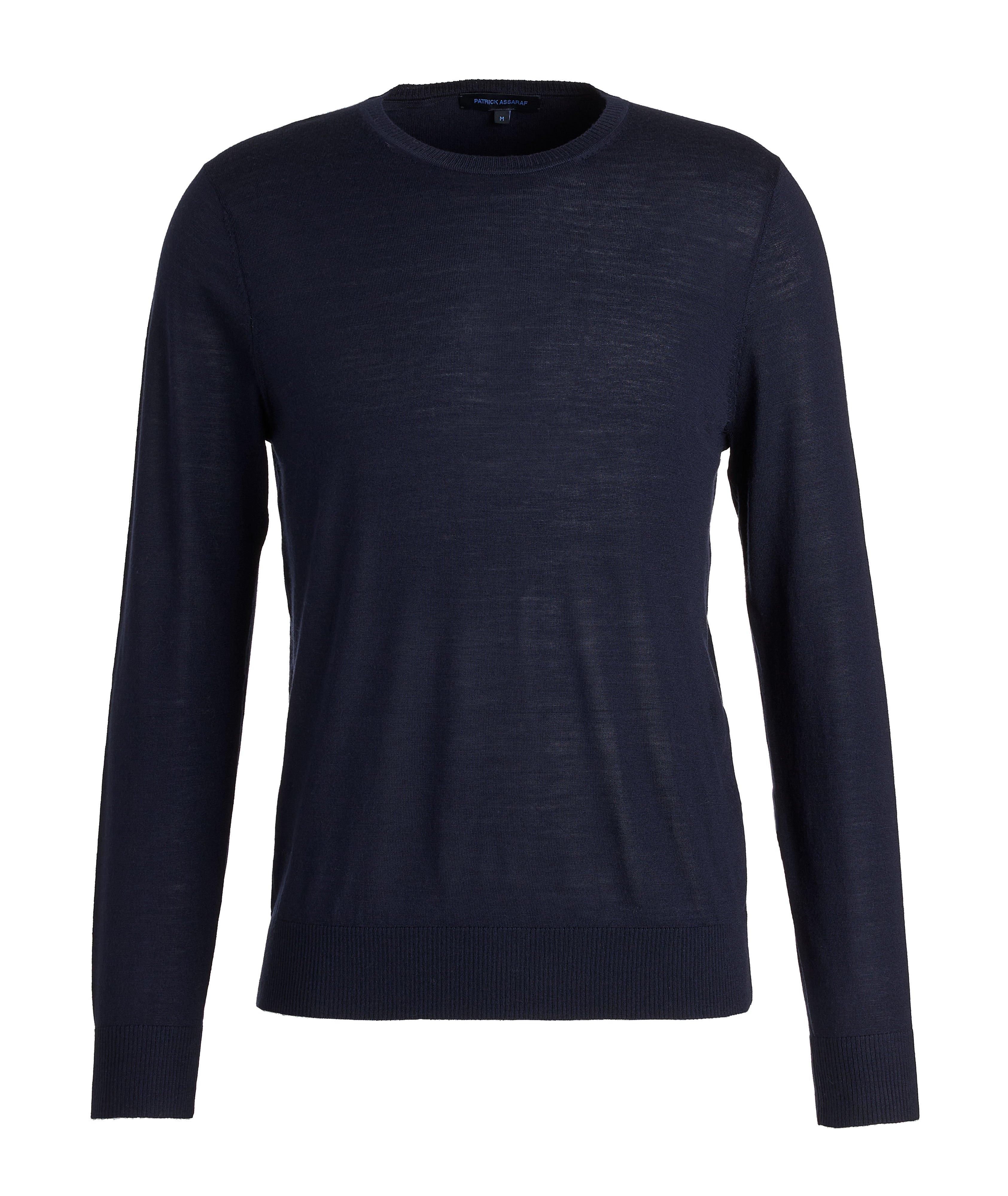 Patrick Assaraf Extra-Fine Merino Wool Crew Neck Sweater | Sweaters ...