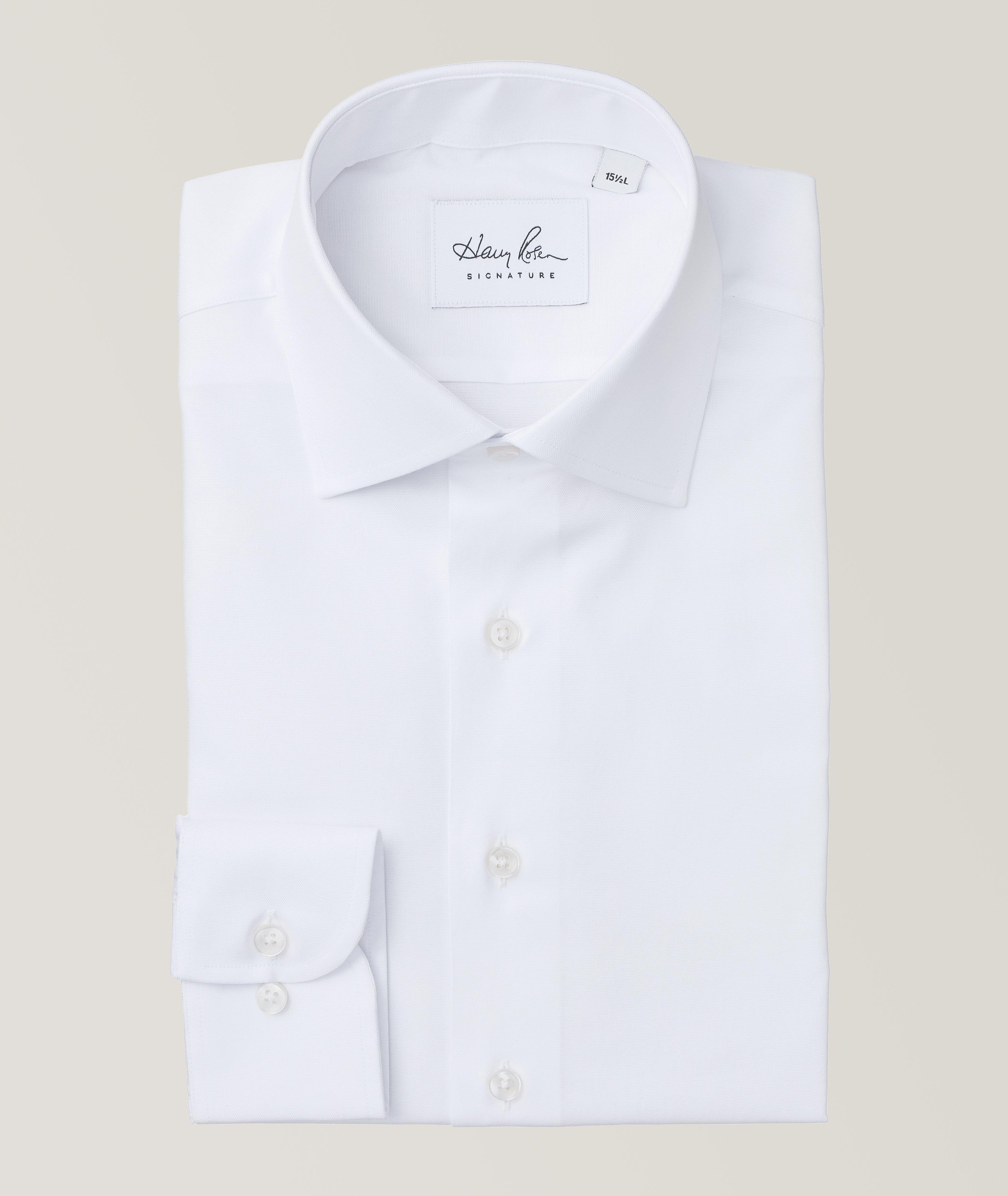 Harry Rosen Signature Contemporary-Fit Textured Cotton Dress Shirt ...