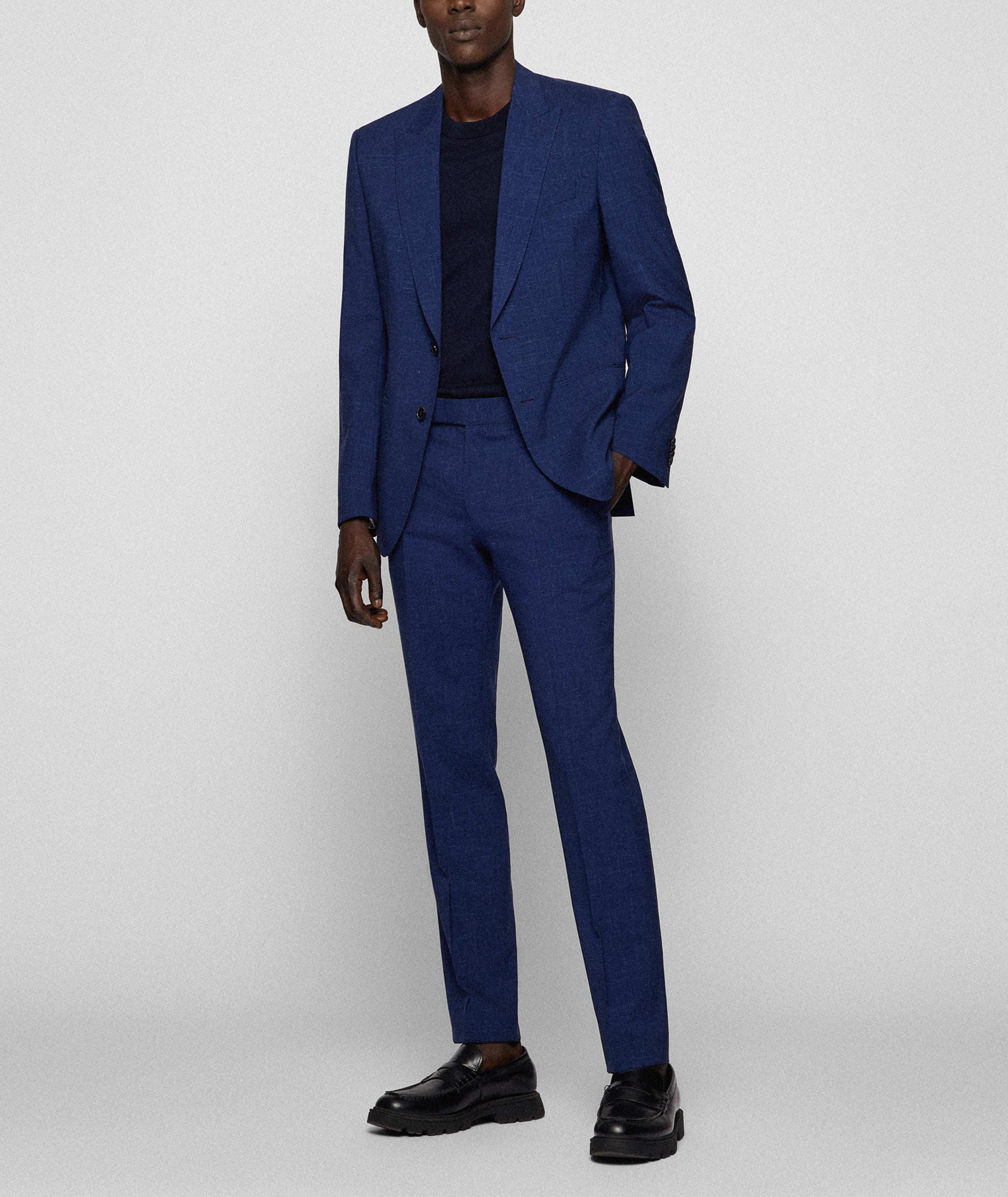 BOSS Slim Fit Mélange Wool Linen Suits | Suits | Harry Rosen