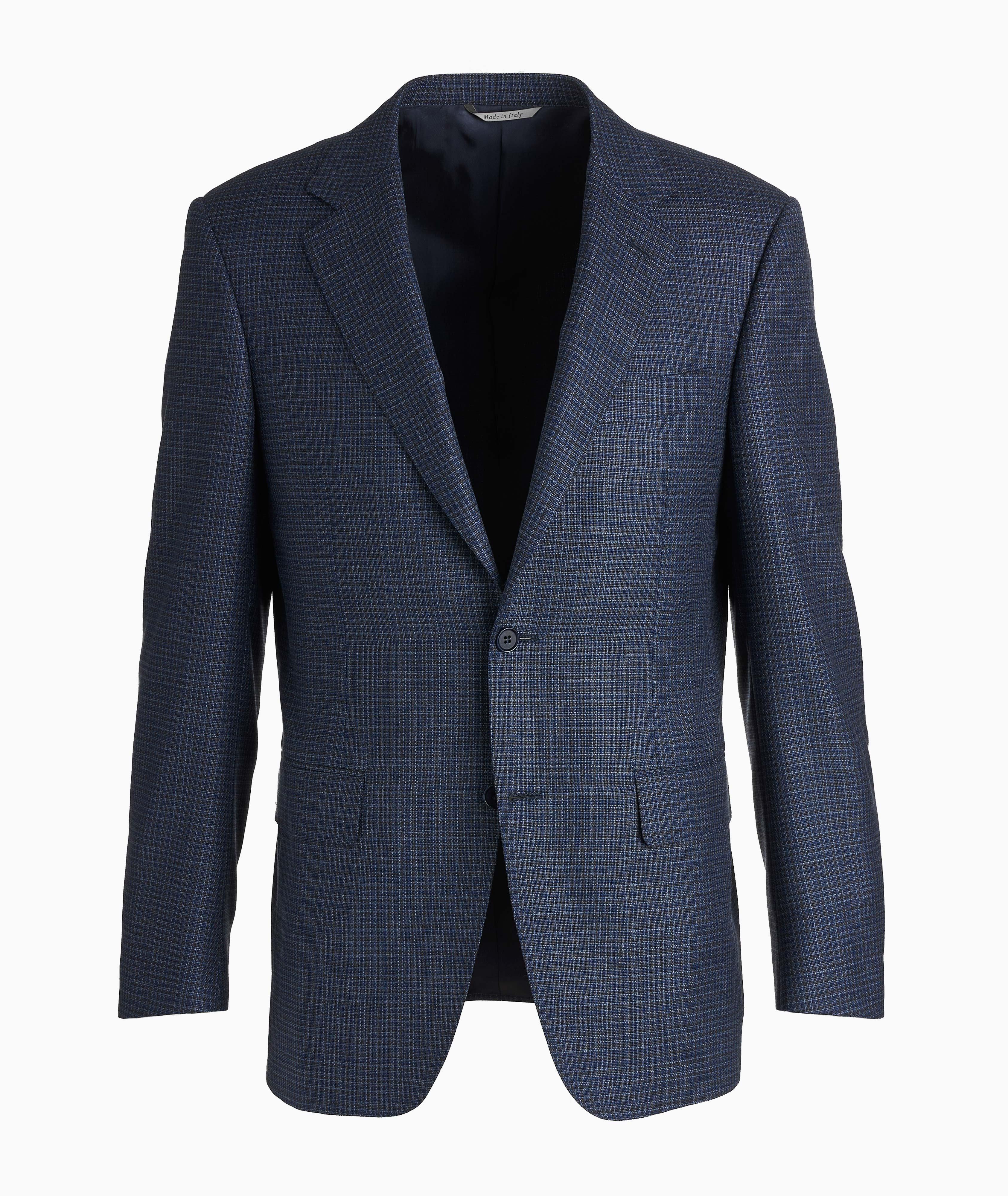 Canali Wool Checked Sports Jacket | Sport Jackets | Harry Rosen