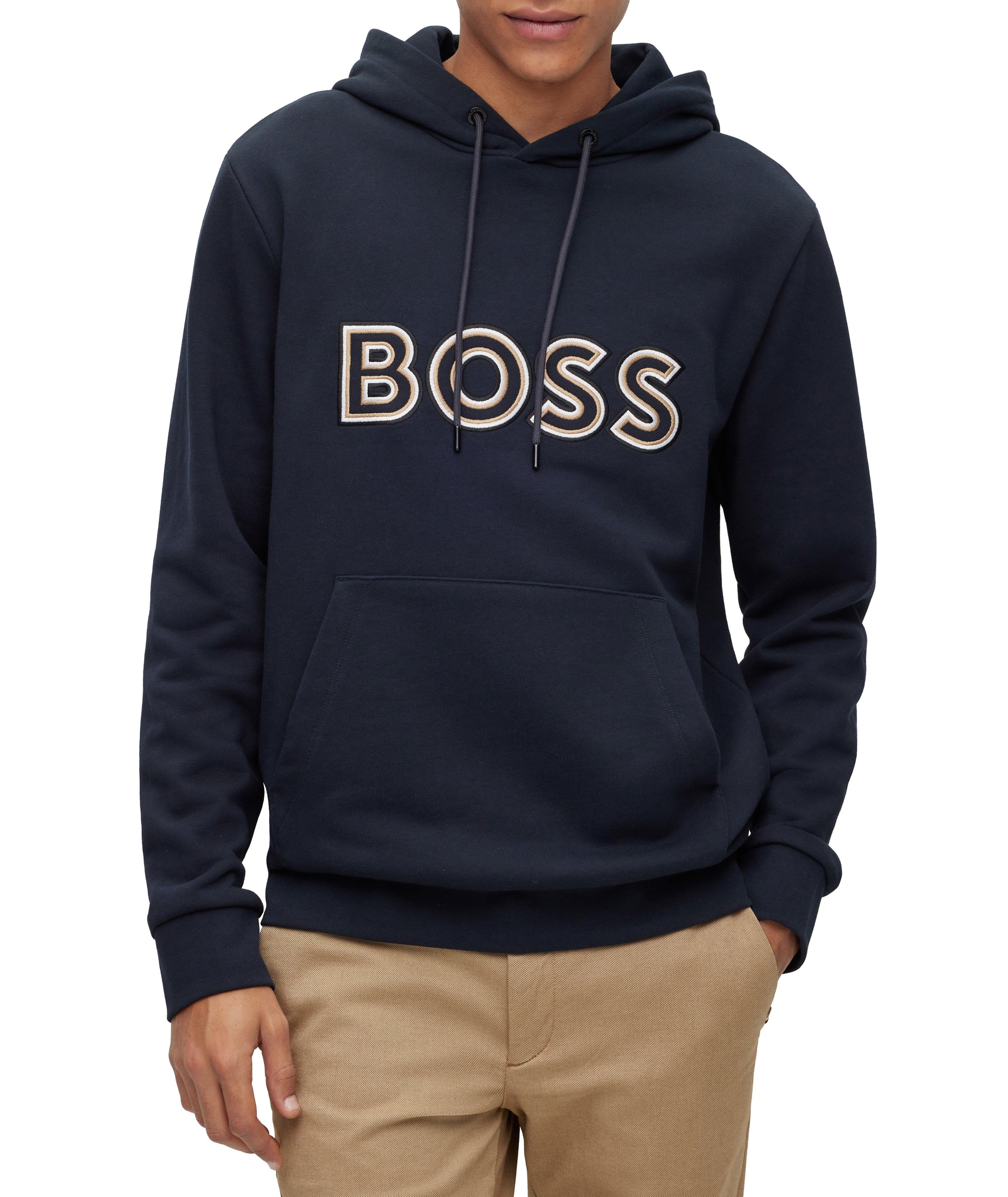 BOSS French-Terry Logo Hoody | Sweaters & Knits | Harry Rosen