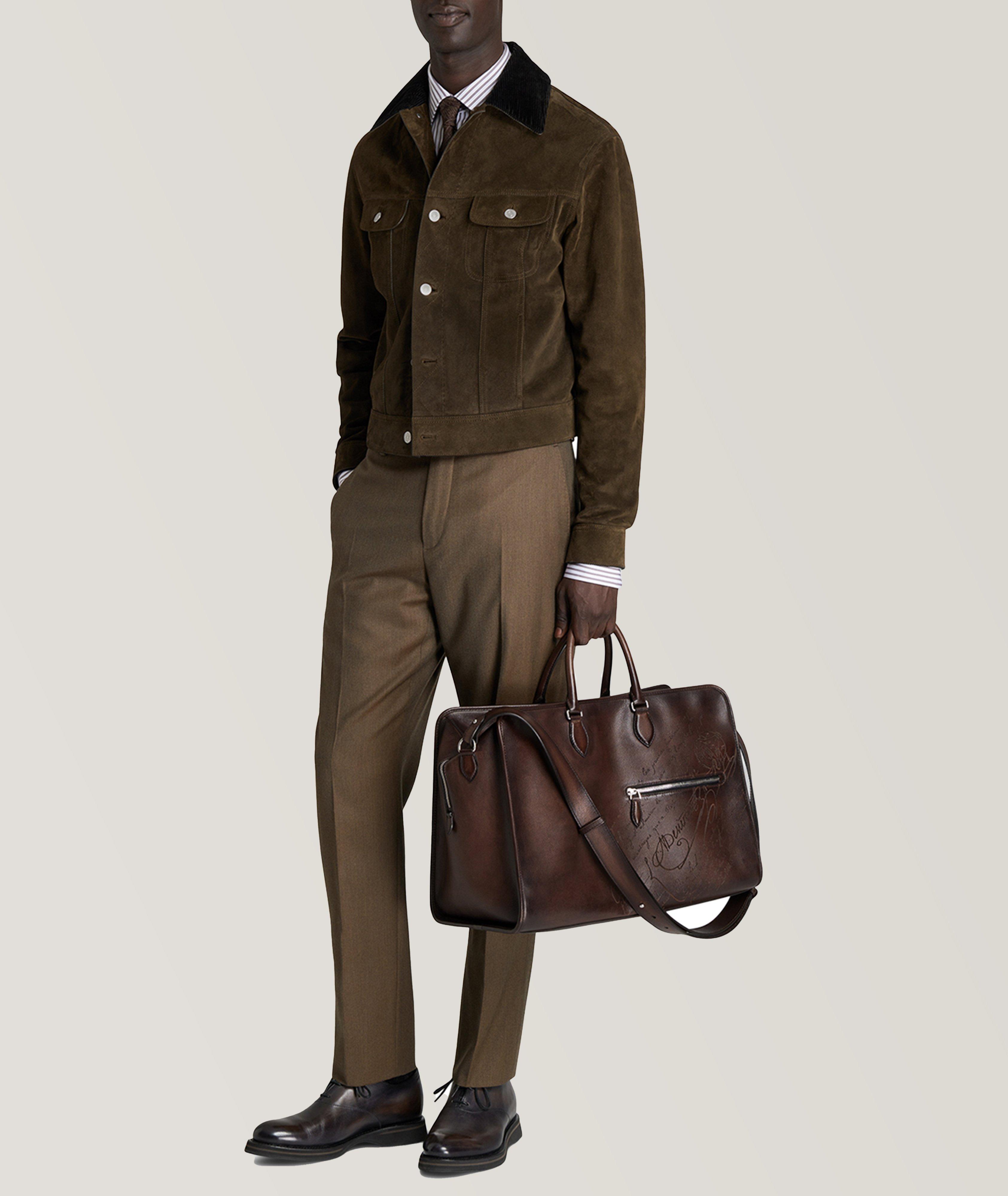 Berluti Overnight Scritto Leather Travel Bag | Bags & Cases | Harry Rosen