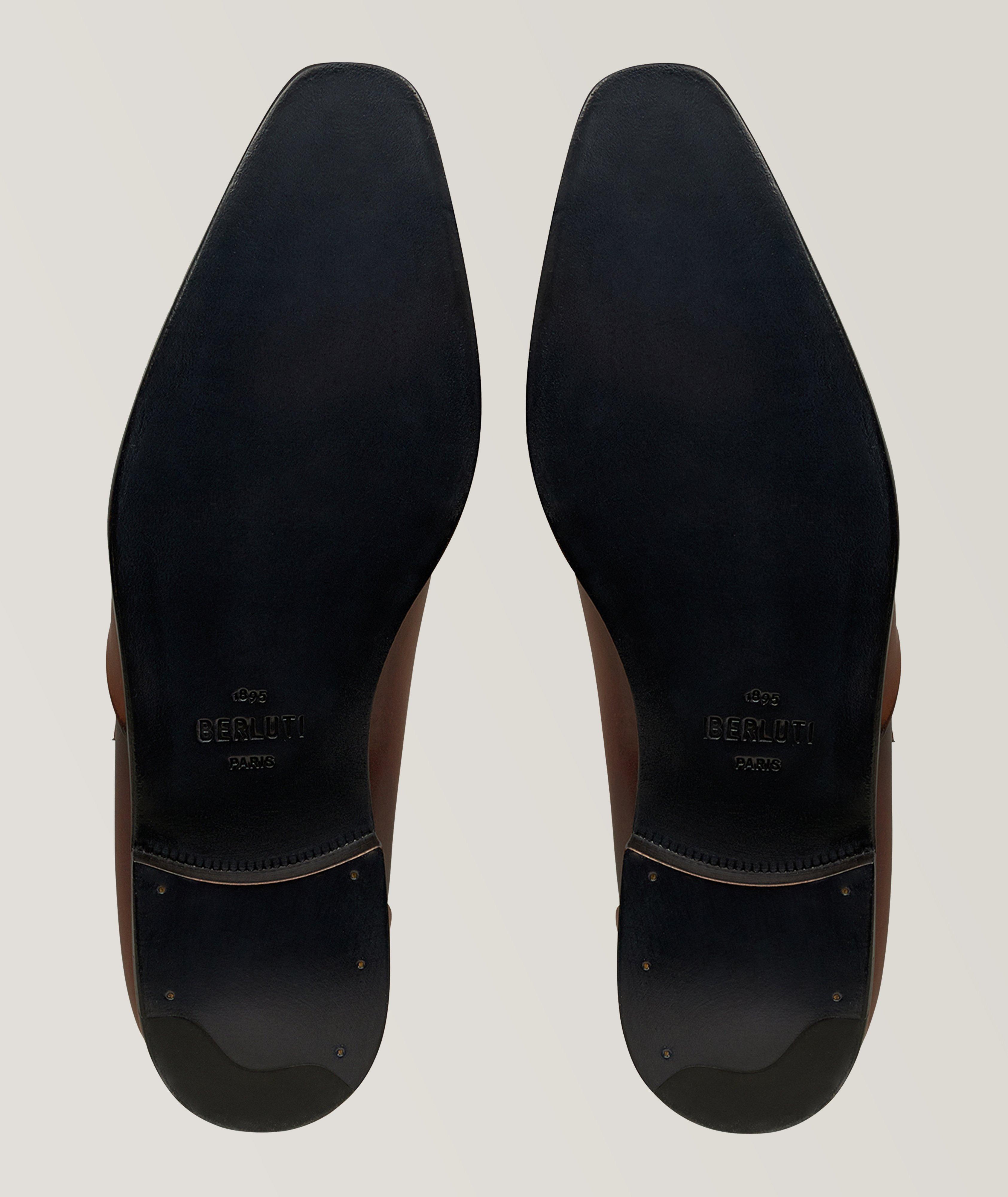 Berluti Drape Leather Single Monk Shoe | Dress Shoes | Harry Rosen
