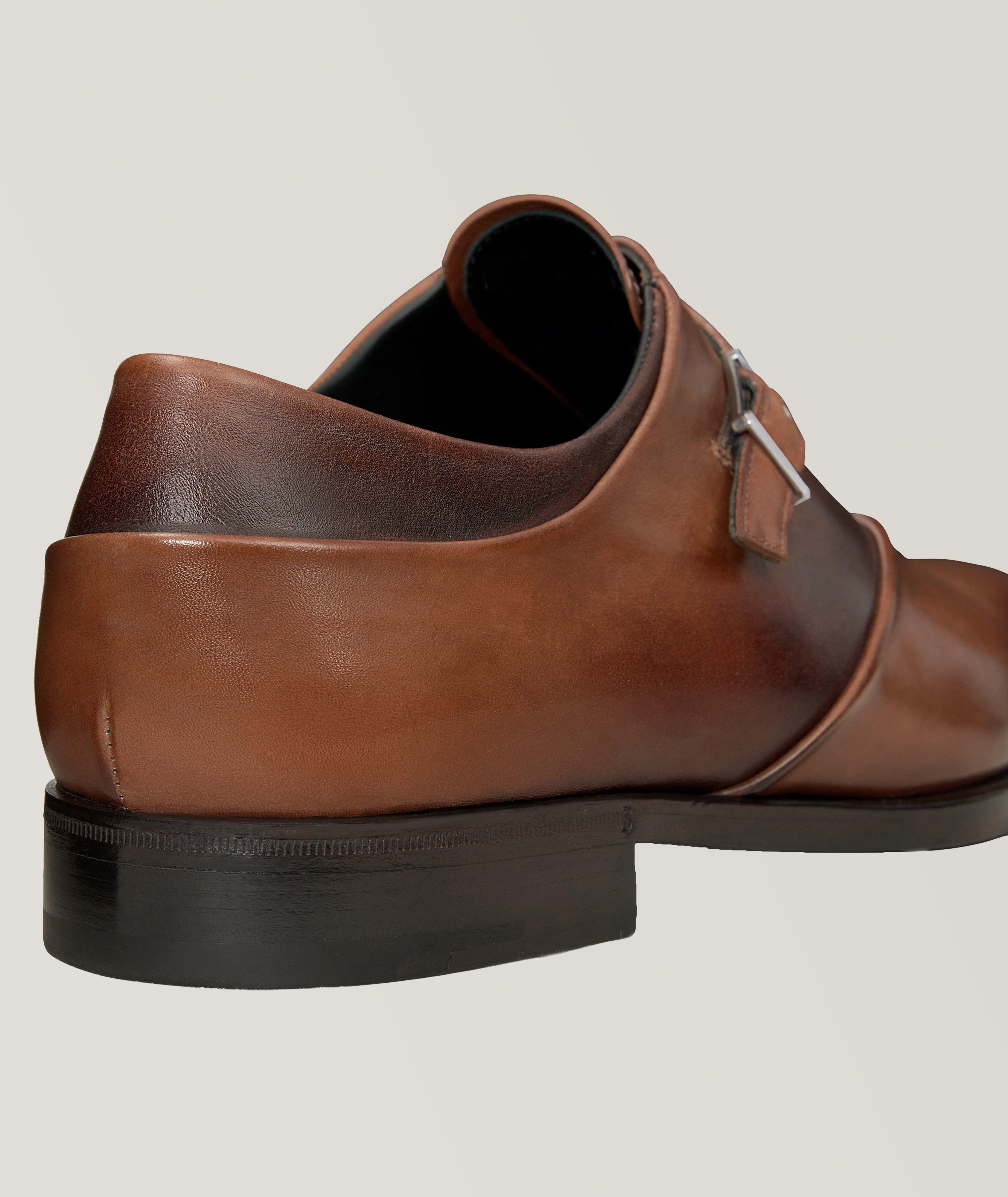 Berluti Drape Leather Single Monk Shoe | Dress Shoes | Harry Rosen