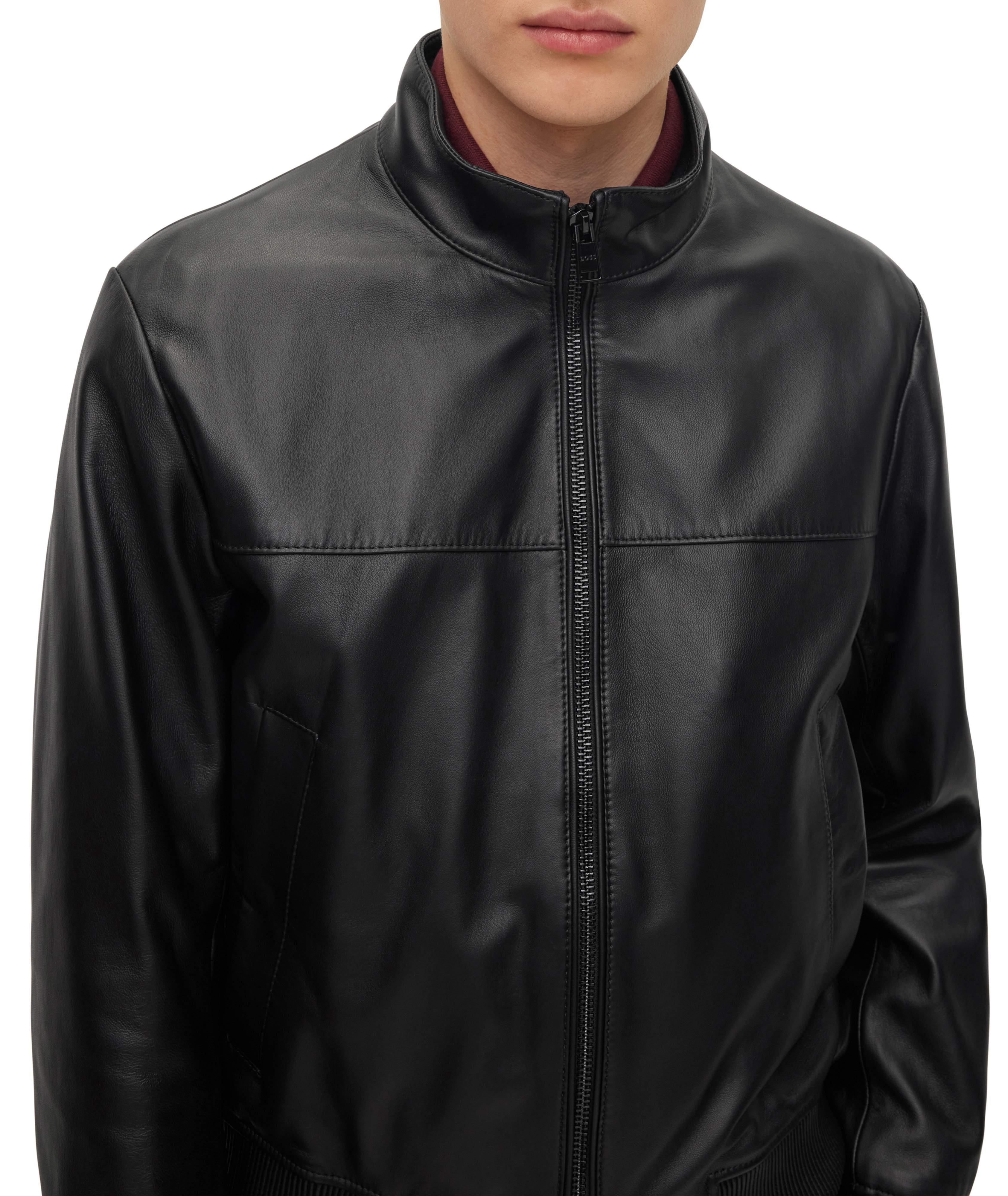 BOSS Nappa Leather Bomber Jacket | Leather | Harry Rosen