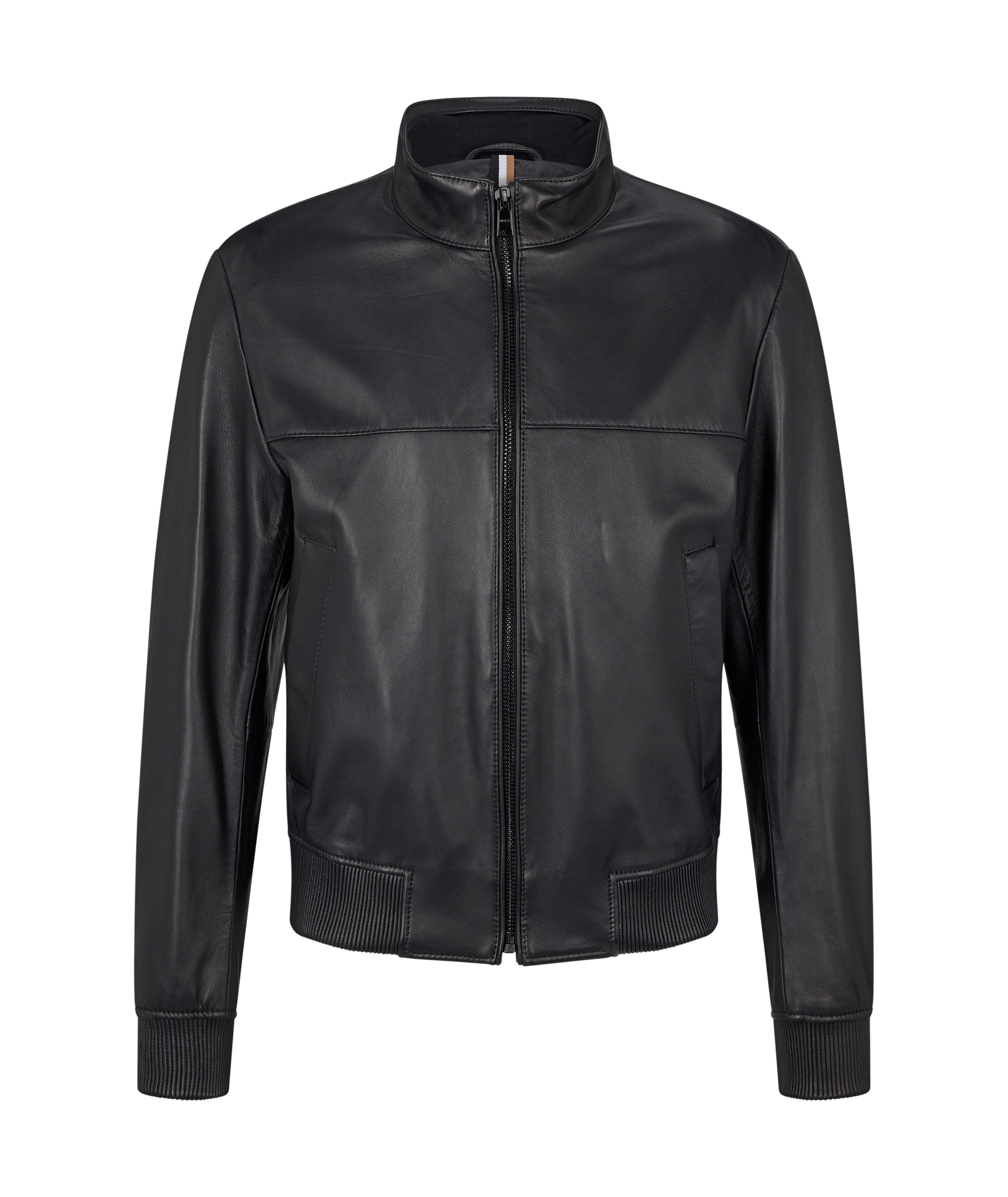 BOSS Nappa Leather Bomber Jacket | Leather | Harry Rosen