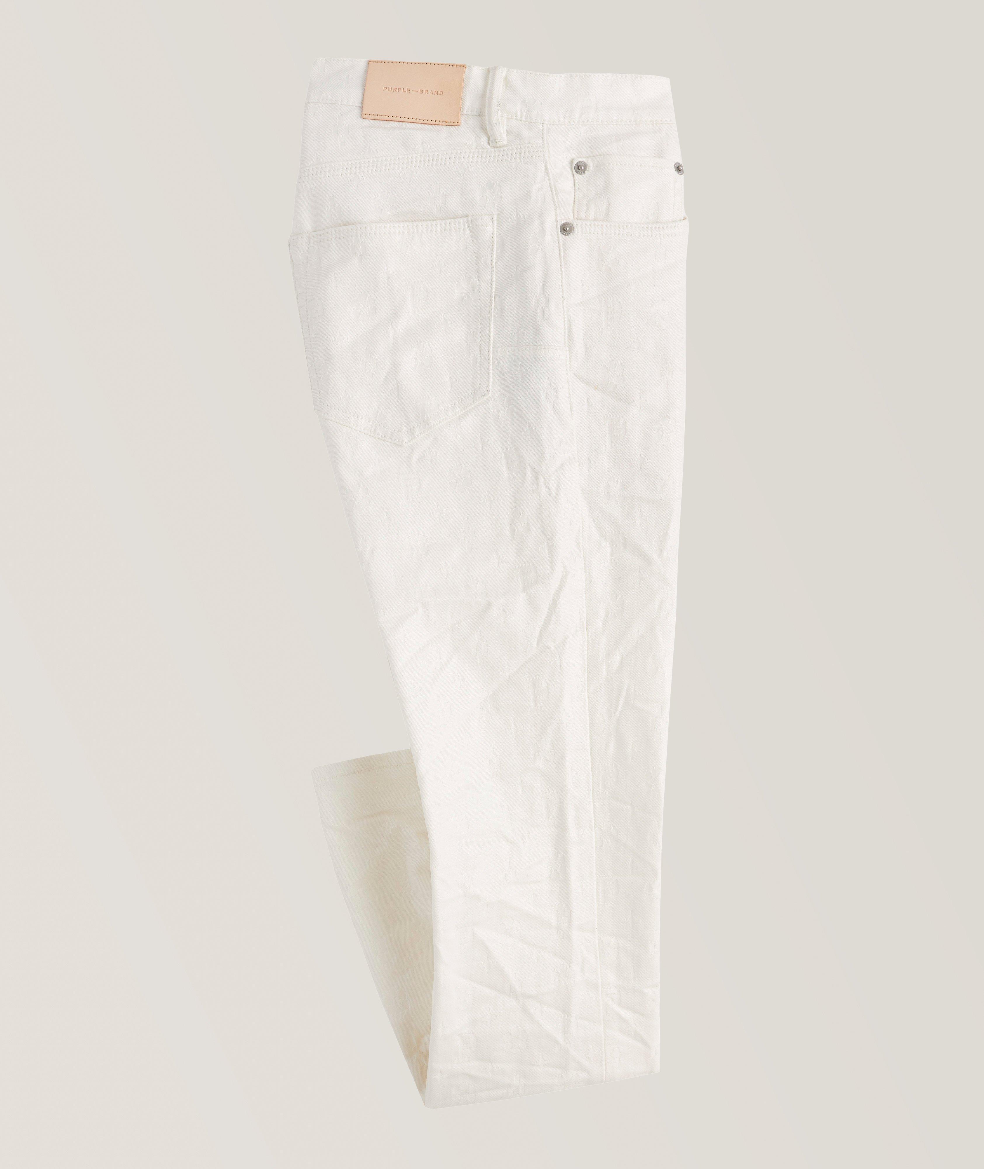 Purple Brand P001 Monogram Jacquard Skinny Jeans | Jeans | Harry Rosen