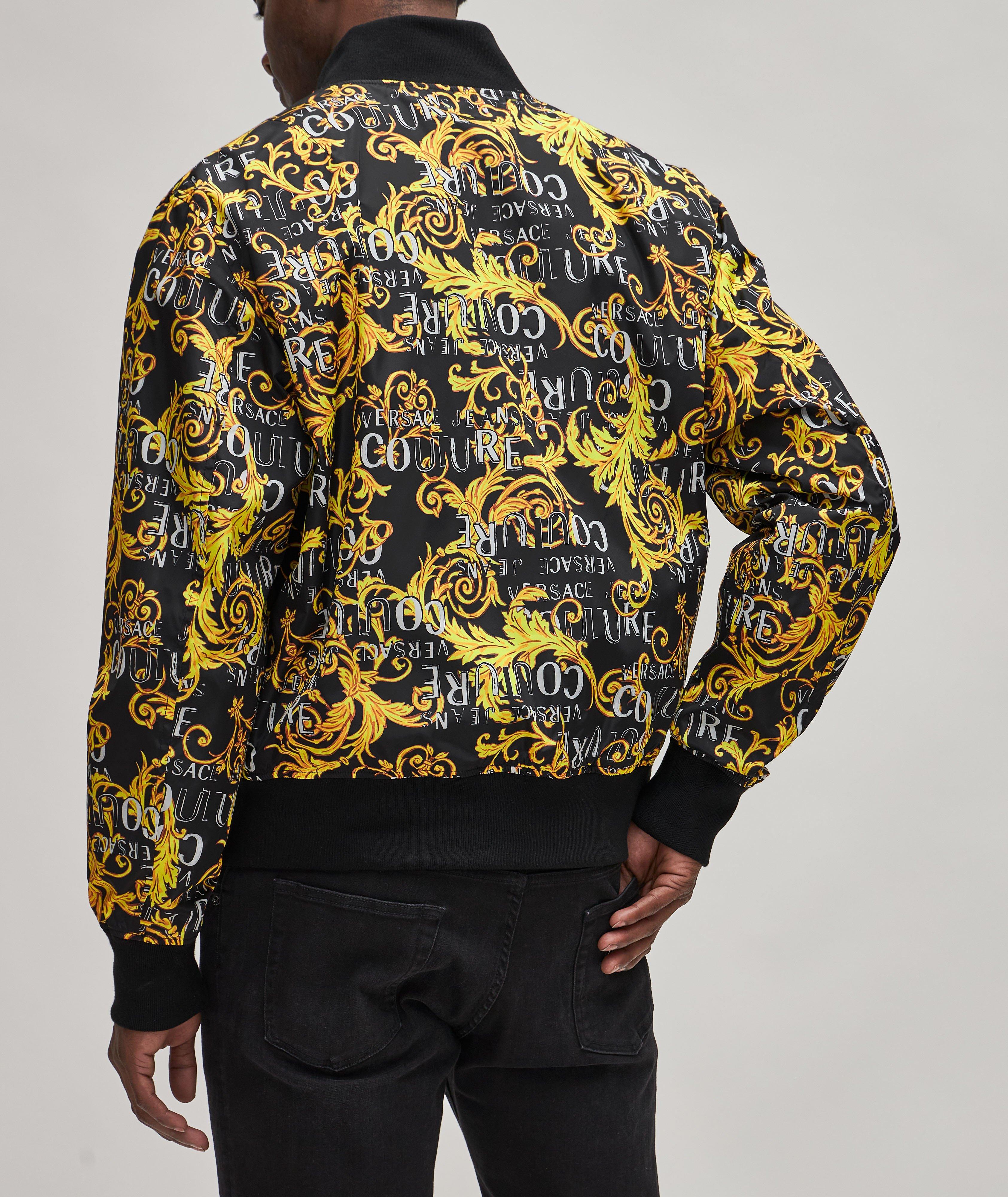 Versace Jeans Couture Couture Print Reversible Bomber Jacket | Coats ...
