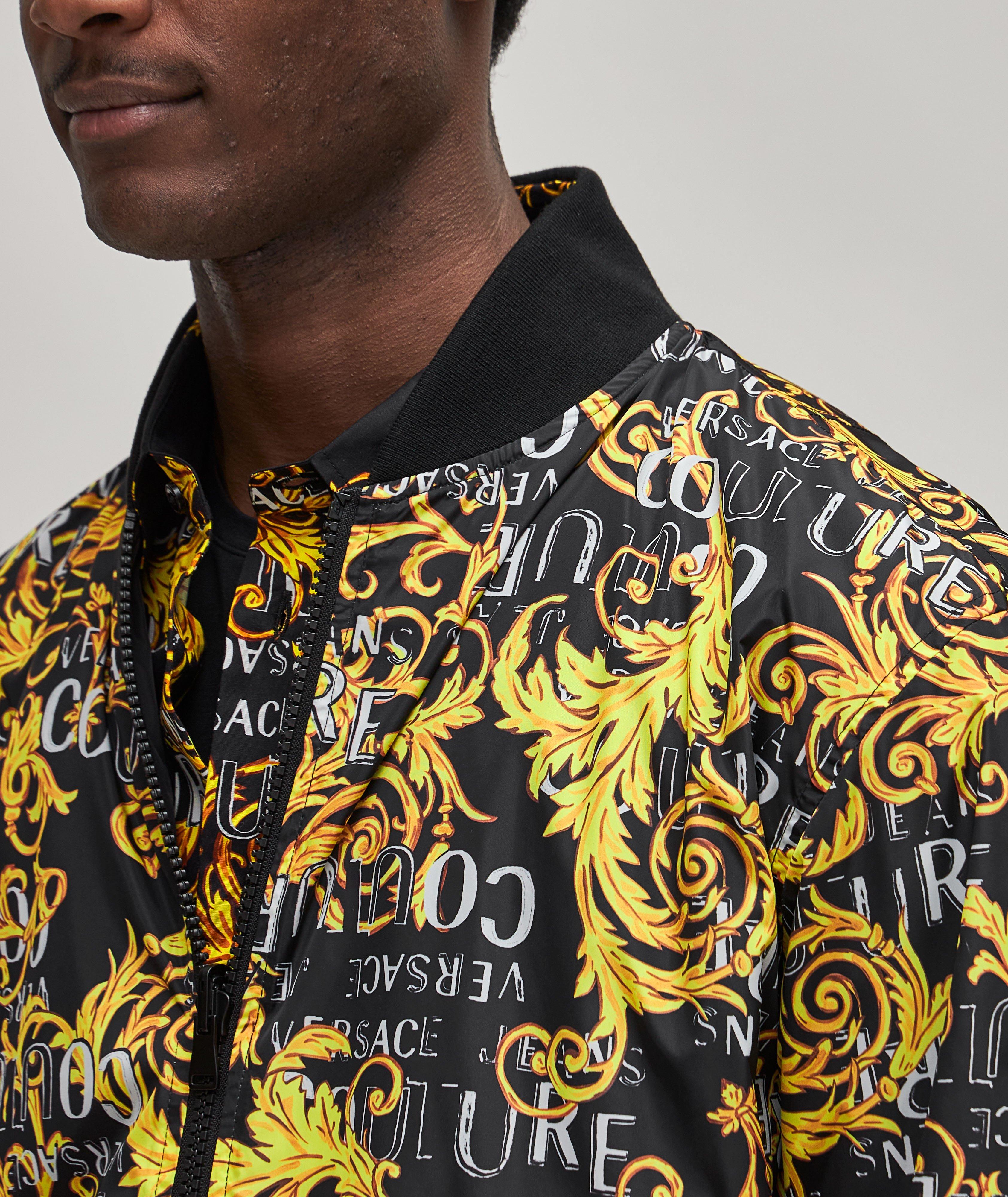 Versace Jeans Couture Couture Print Reversible Bomber Jacket | Coats ...