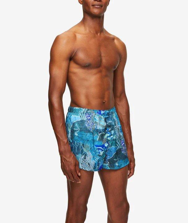 Derek Rose Brindisi 86 Print Silk Satin Modern Fit Boxers | Underwear ...