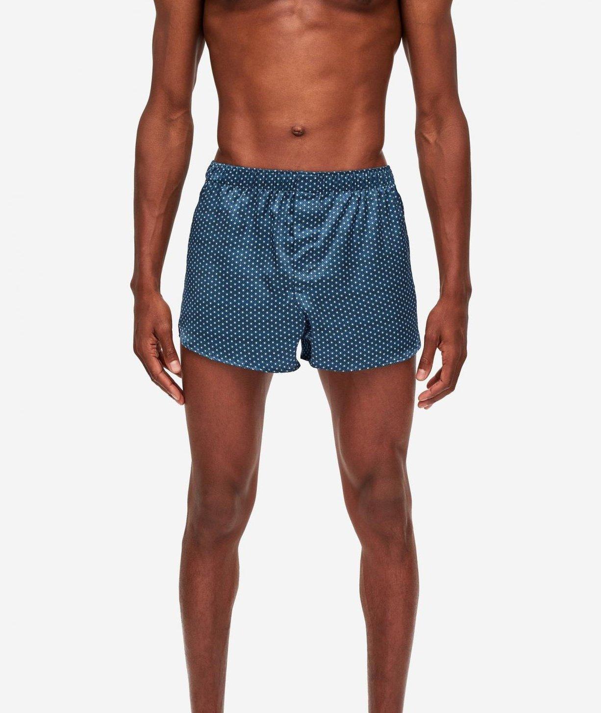 Derek Rose Geometric Medallion Silk Modern Fit Boxers | Underwear ...
