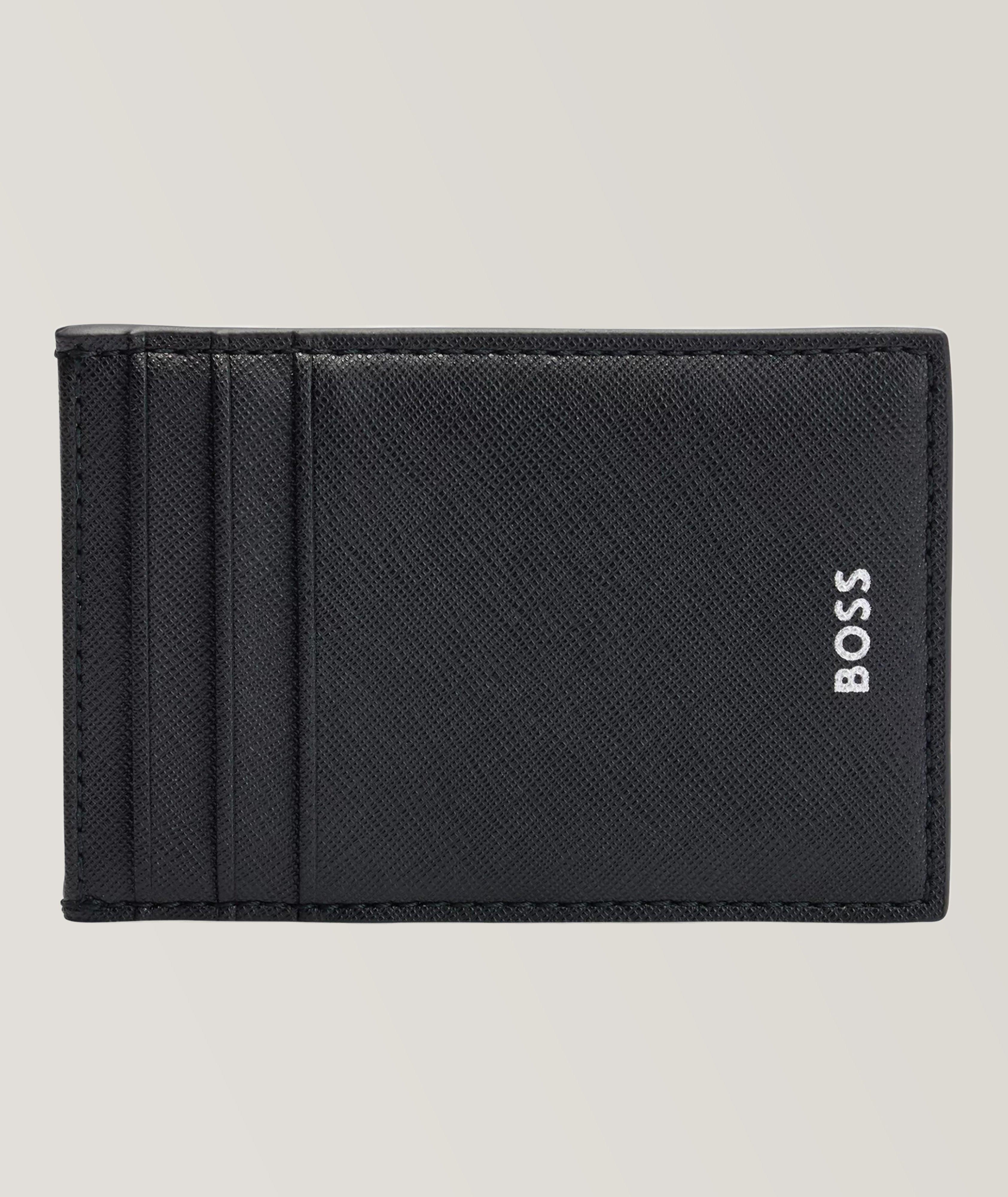 BOSS Logo Print Technical Fabric Card Holder | Wallets | Harry Rosen