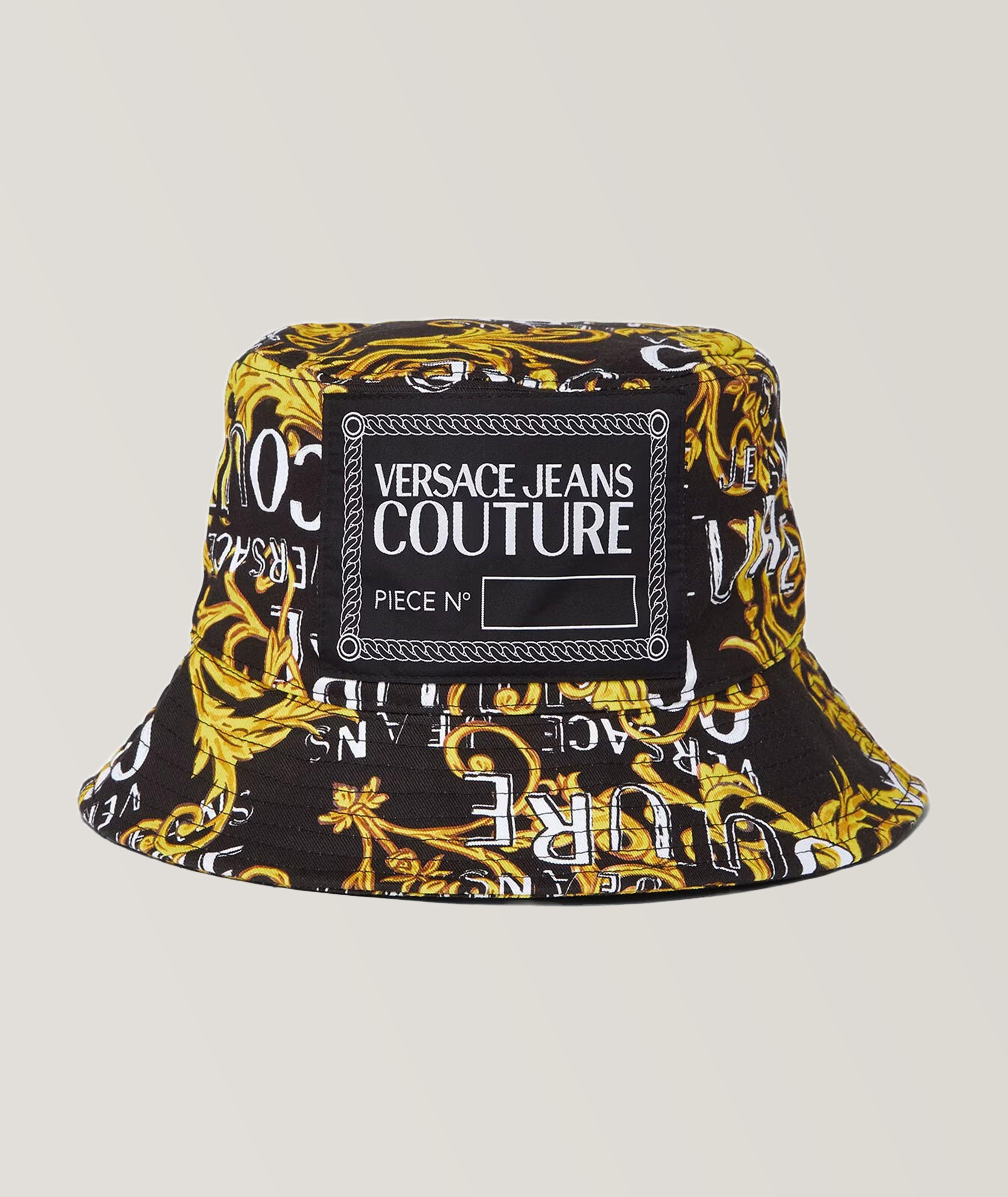 Versace Jeans Couture Printed Logo Cotton Bucket Hat | Hats | Harry Rosen