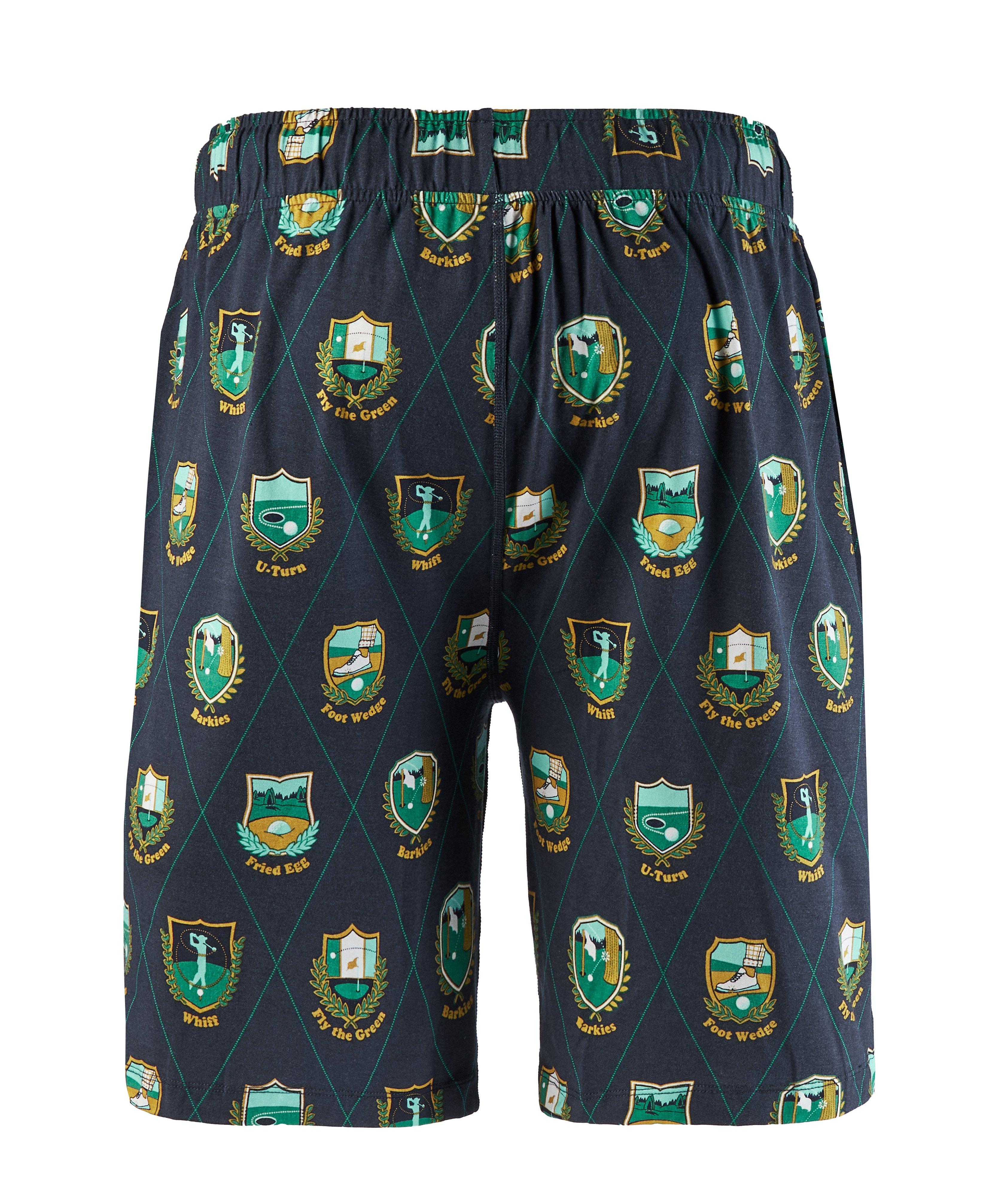 SAXX 22nd Century Pattern Silk Rough Patches Pyjama Short | Sleepwear ...