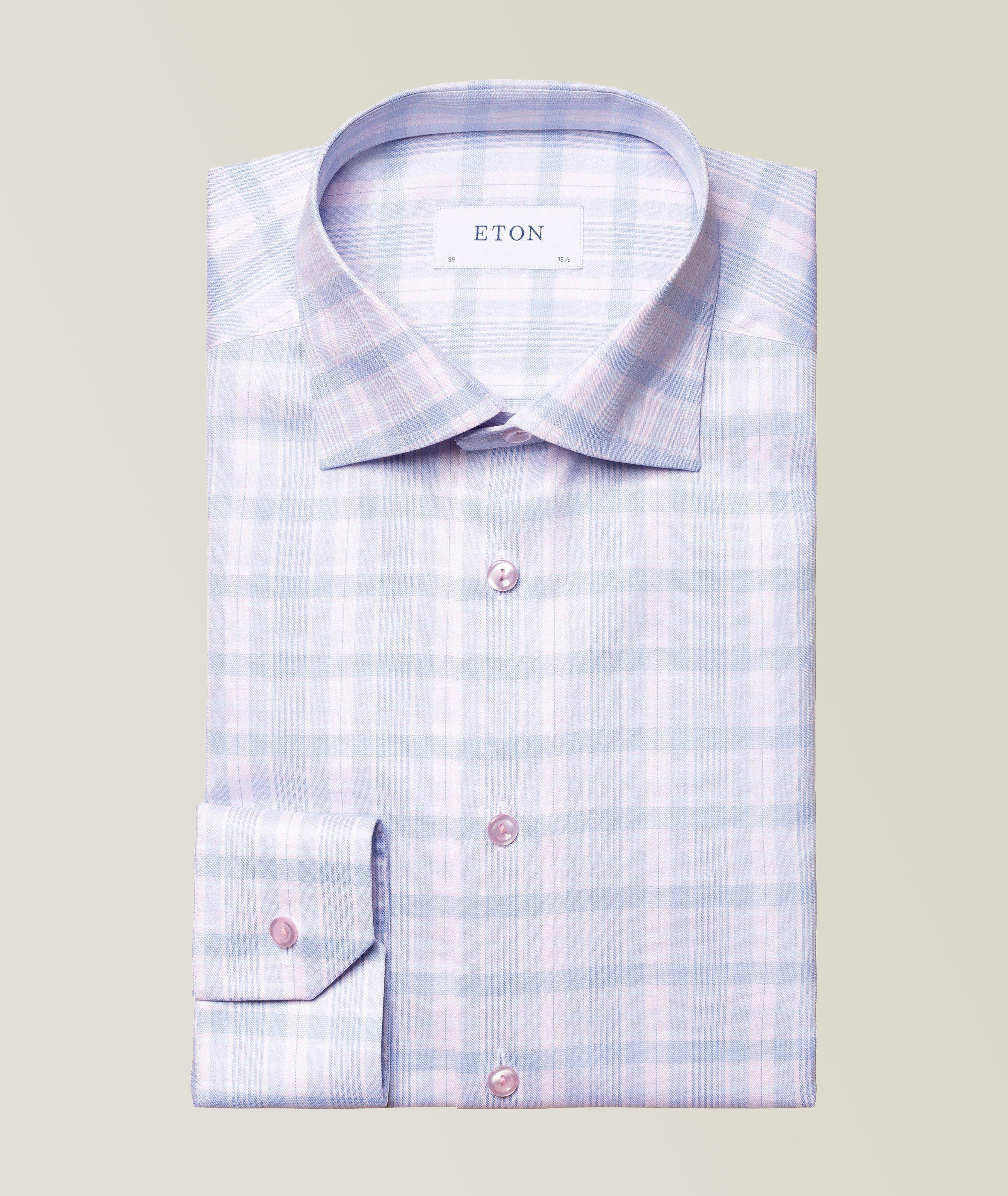 Eton Contemporary-Fit Check Twill Shirt | Dress Shirts | Harry Rosen