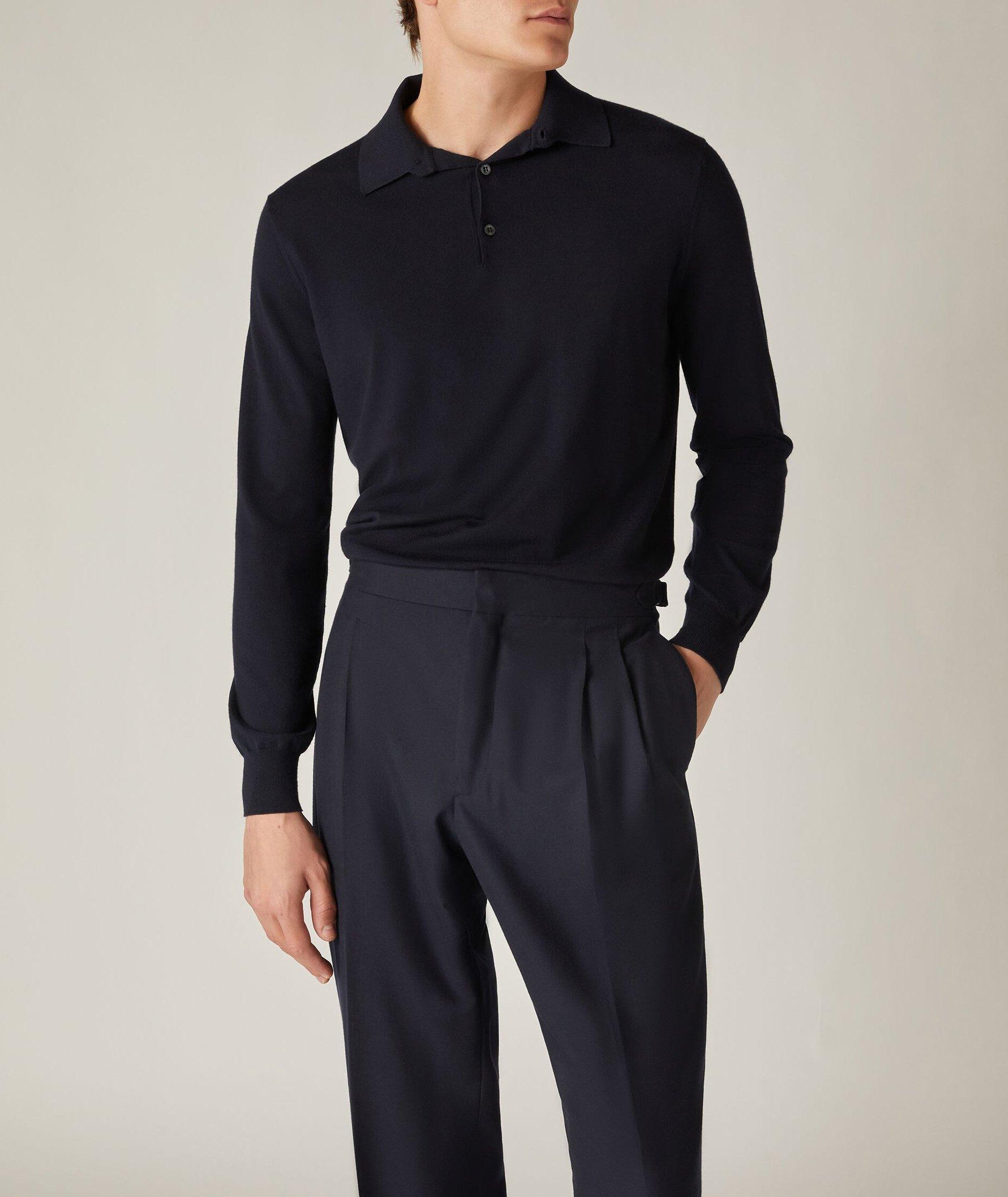 Loro Piana The Gift of Kings Long-Sleeve Wool Polo | Sweaters & Knits ...