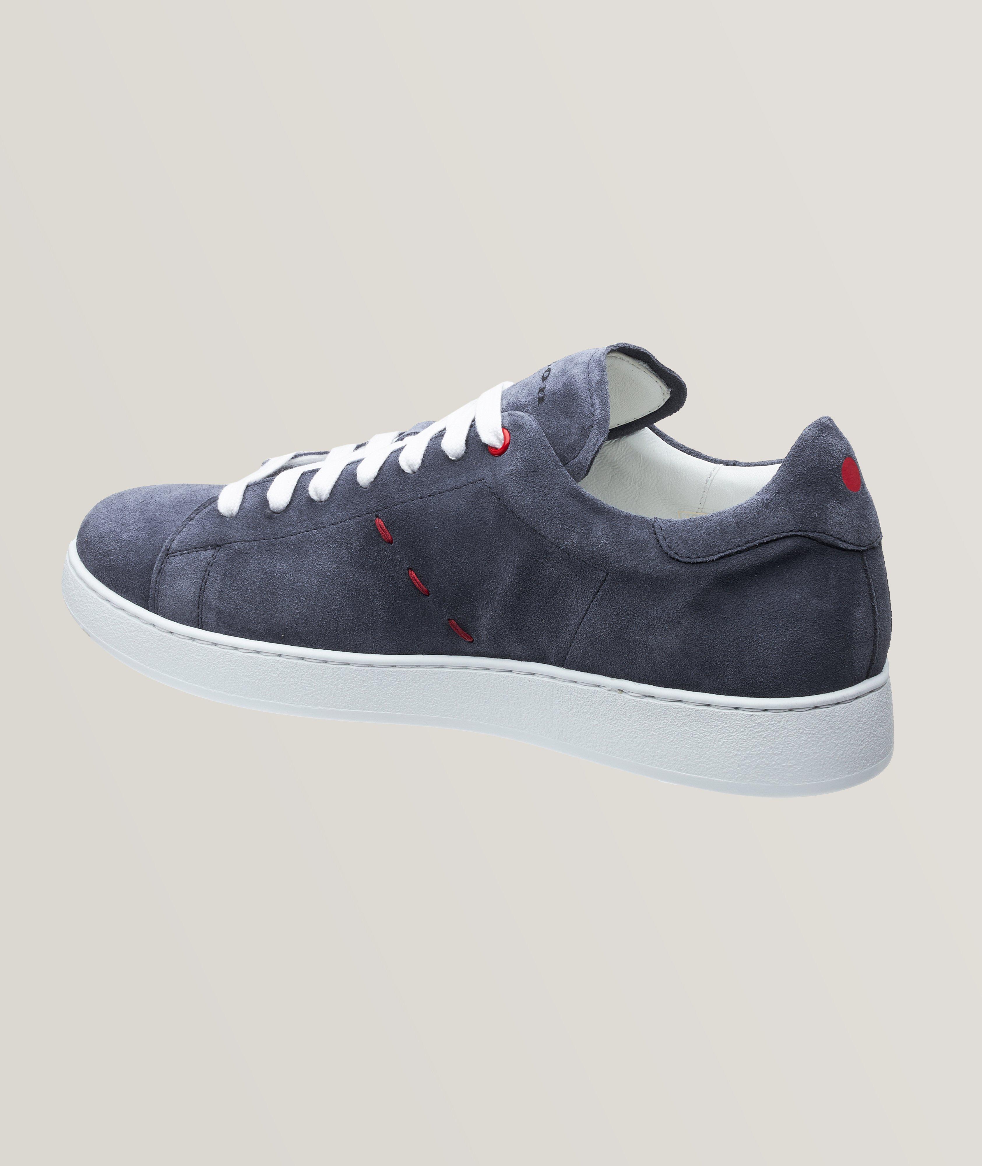 Kiton Suede Pick Stitch Sneakers | Sneakers | Harry Rosen