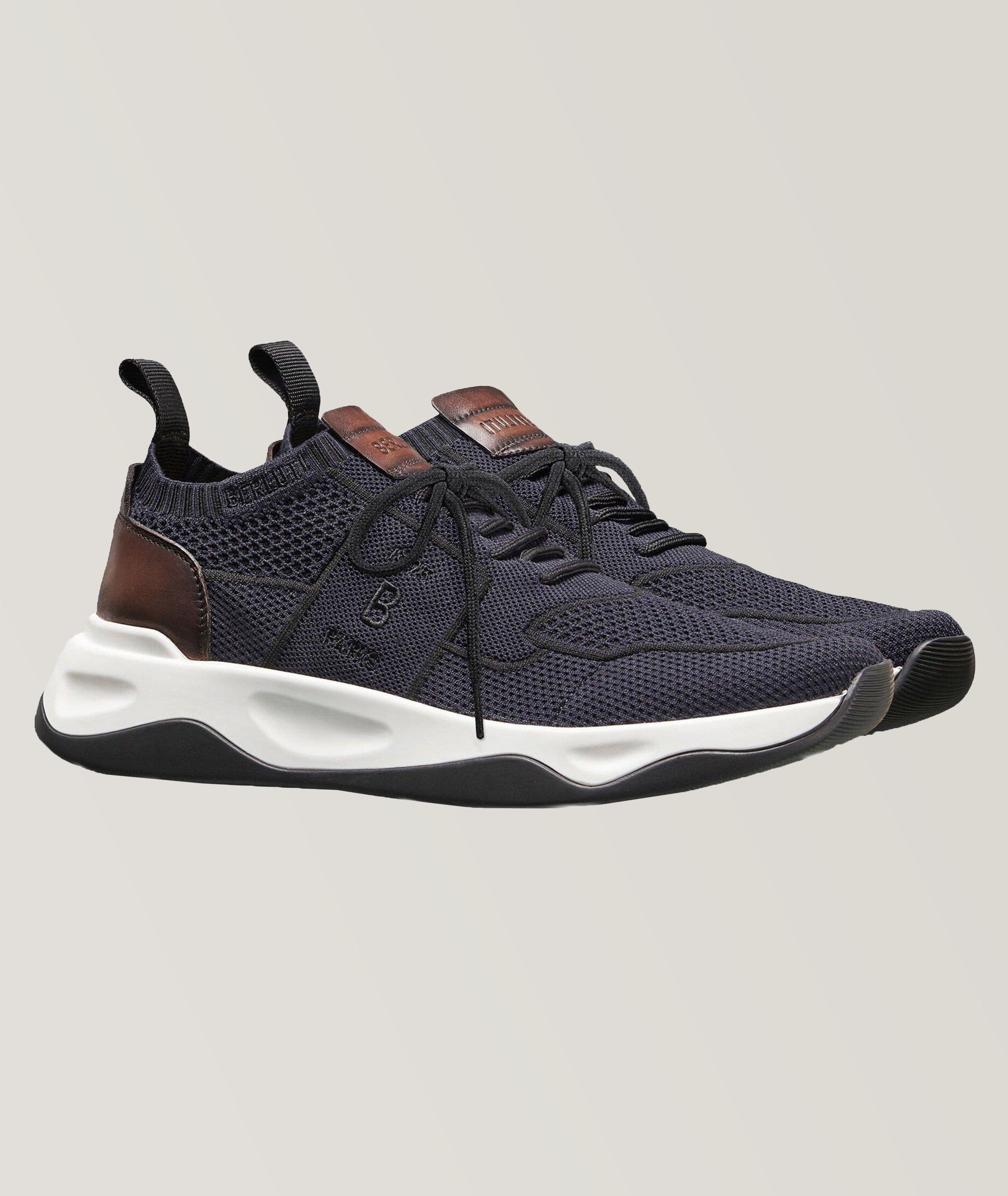 Berluti Shadow Knit And Leather Sneaker | Sneakers | Harry Rosen