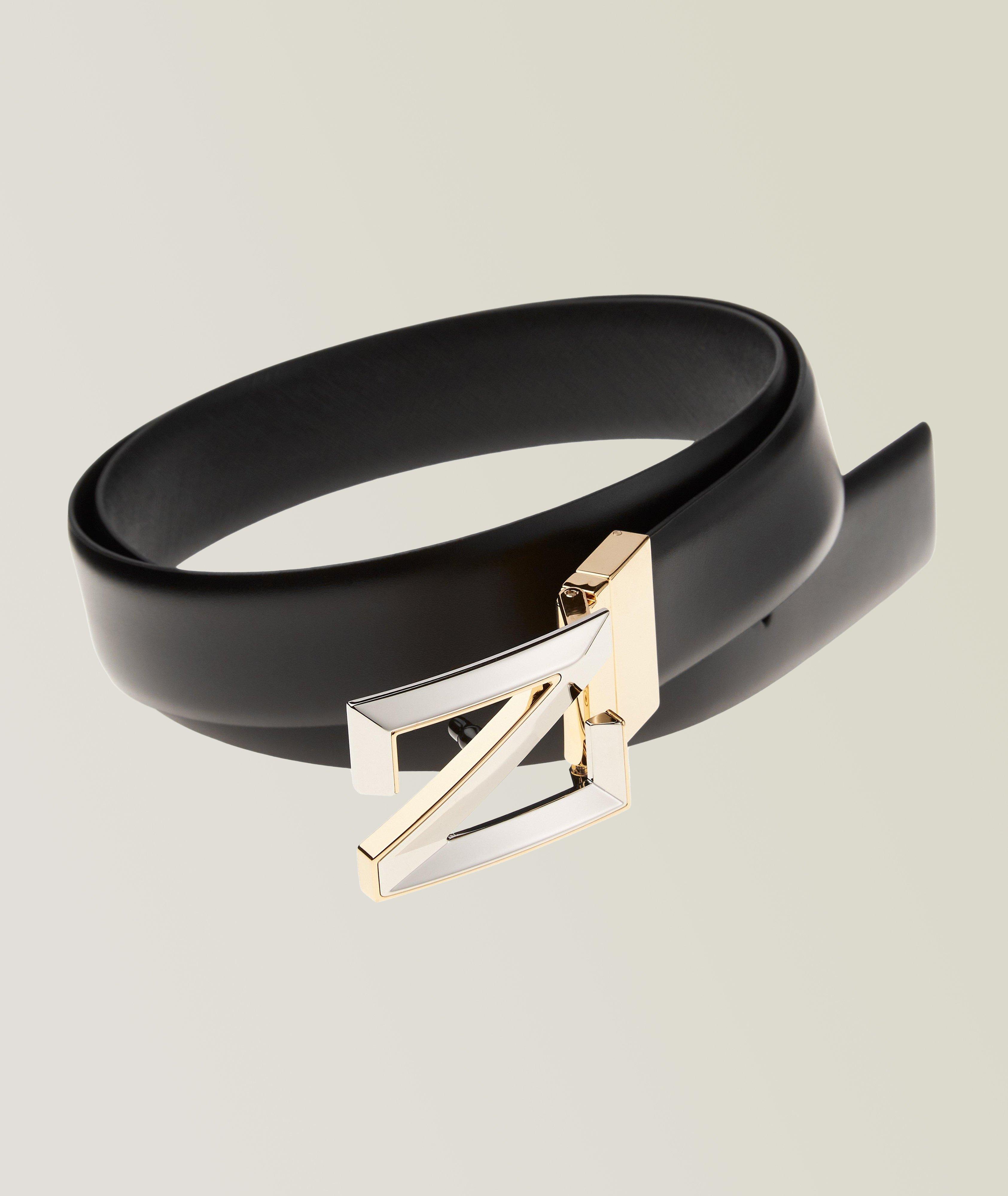 ZEGNA Reversible Leather Polished Buckle Belt | Belts | Harry Rosen
