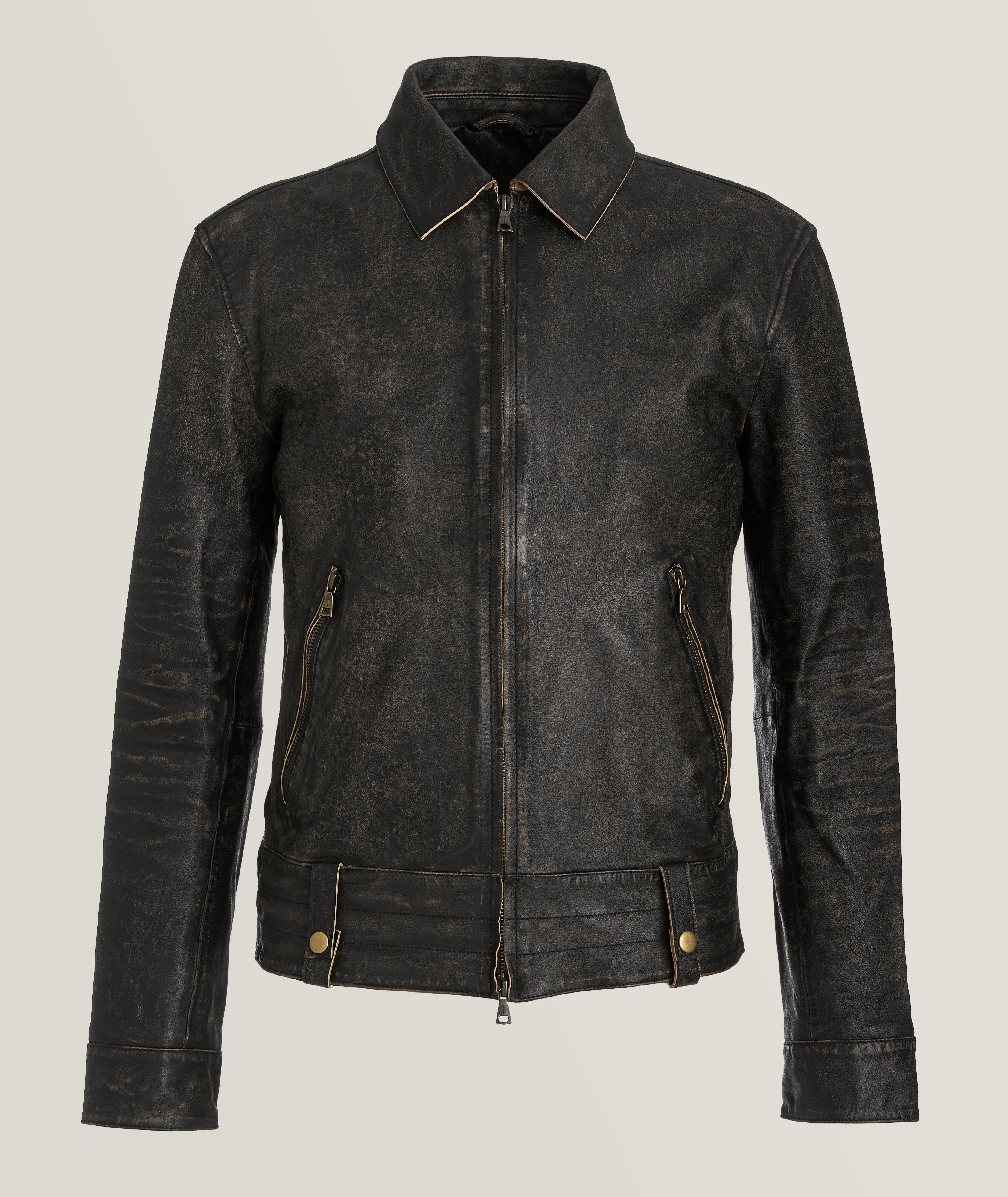 John Varvatos Sorcha Heritage Blouson Leather Jacket | Leather | Harry ...