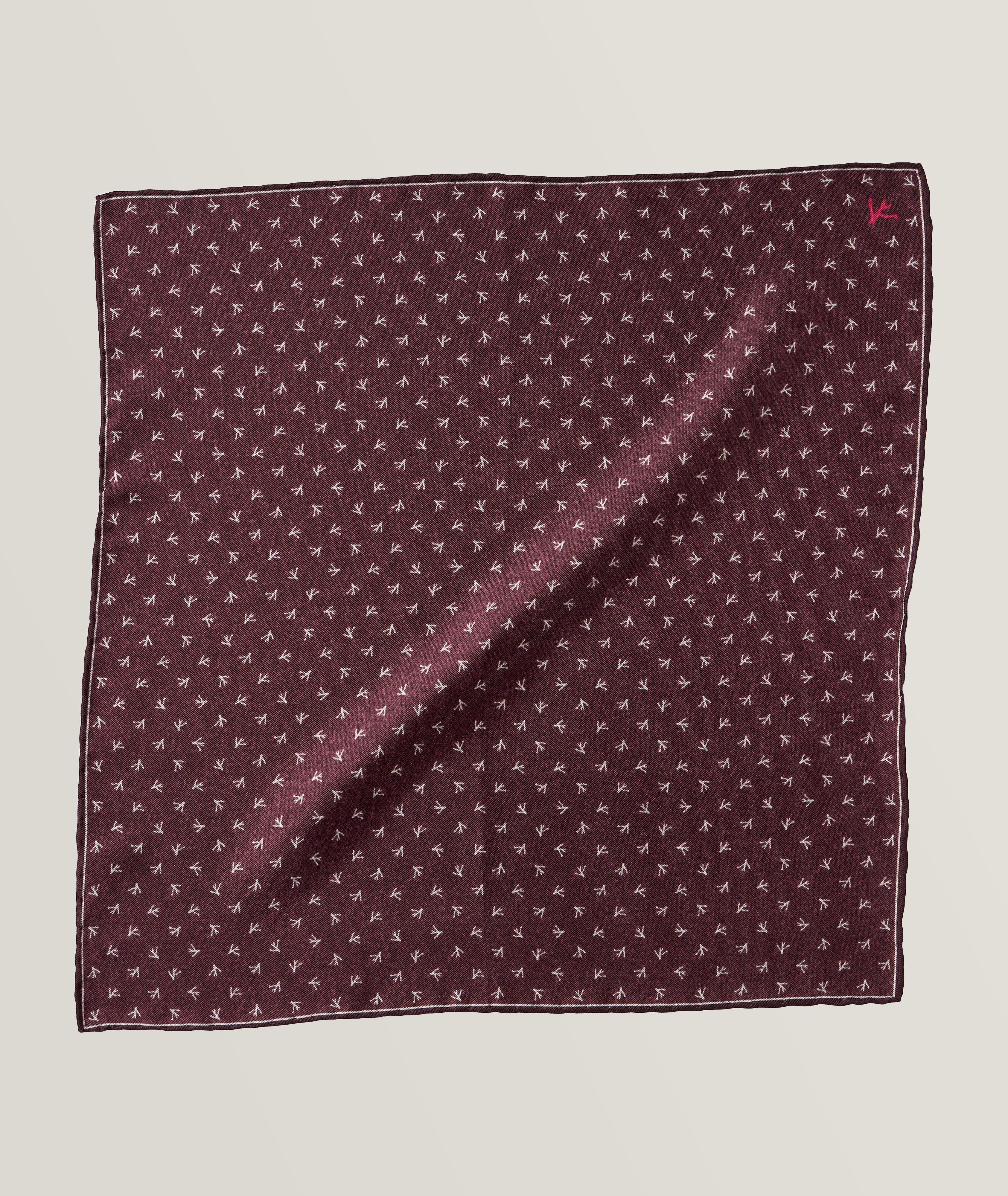 Isaia Logo Pattern Silk Pocket Square | Ties, Pocket Squares & Formal ...