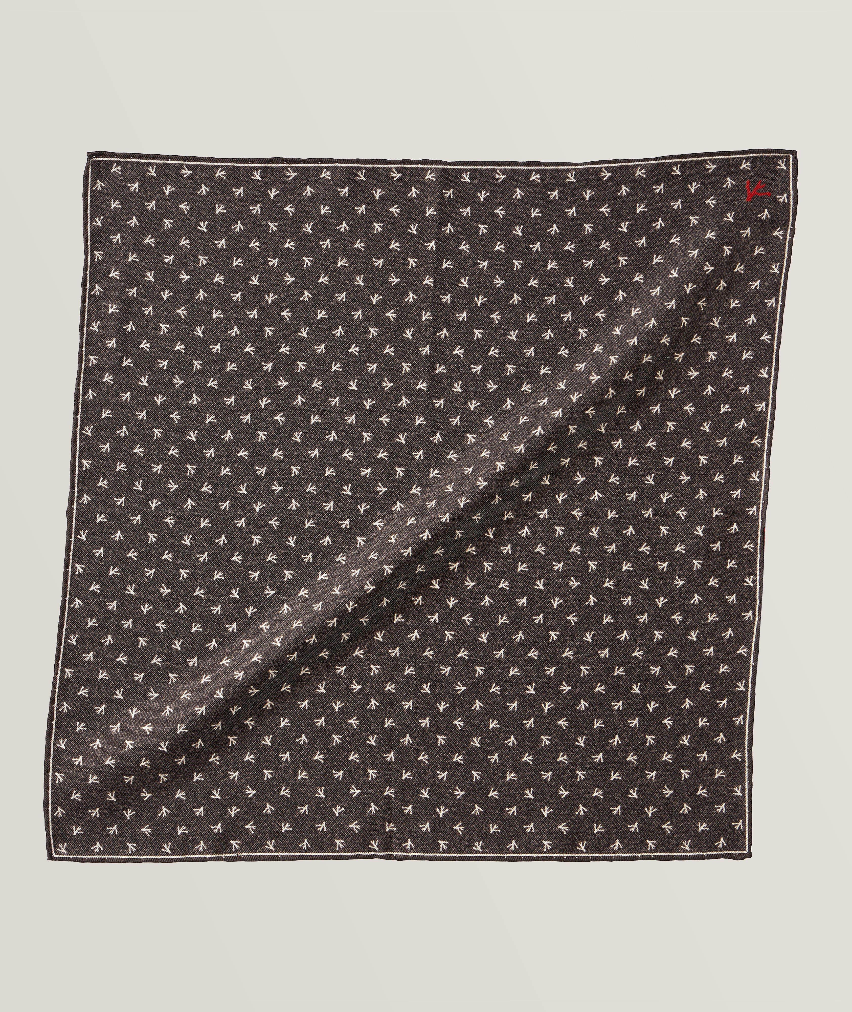 Isaia Logo Pattern Silk Pocket Square | Ties, Pocket Squares & Formal ...