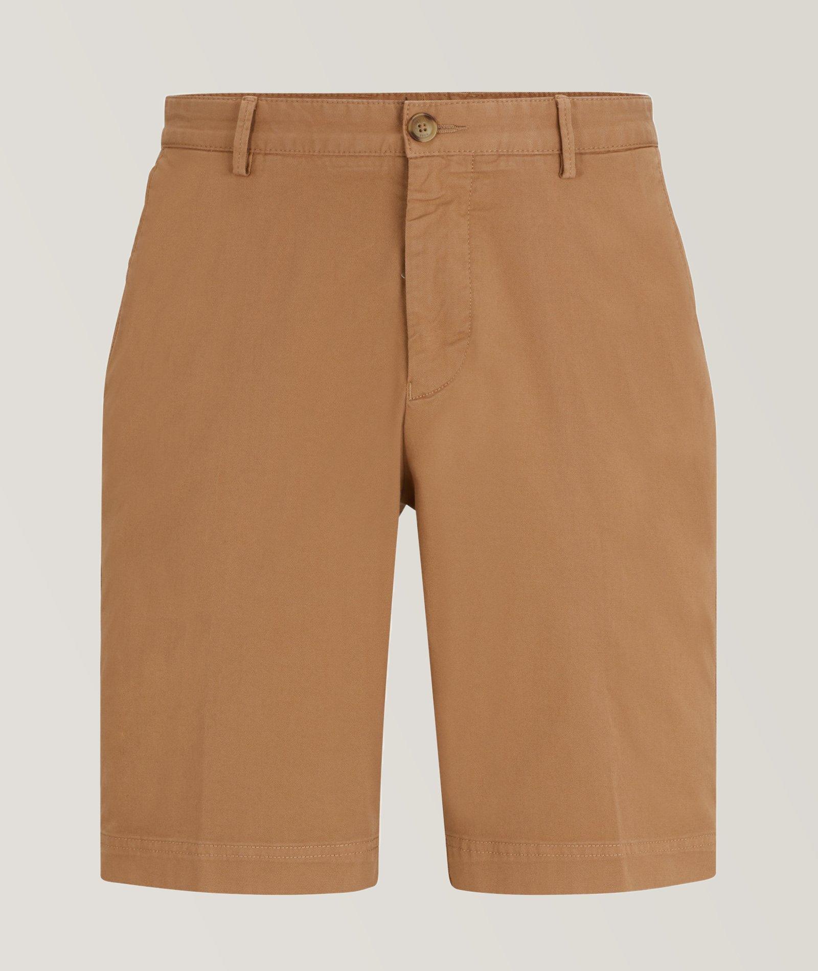 BOSS Slim-Fit Stretch Cotton Gabardine Chino Shorts | Shorts | Harry Rosen