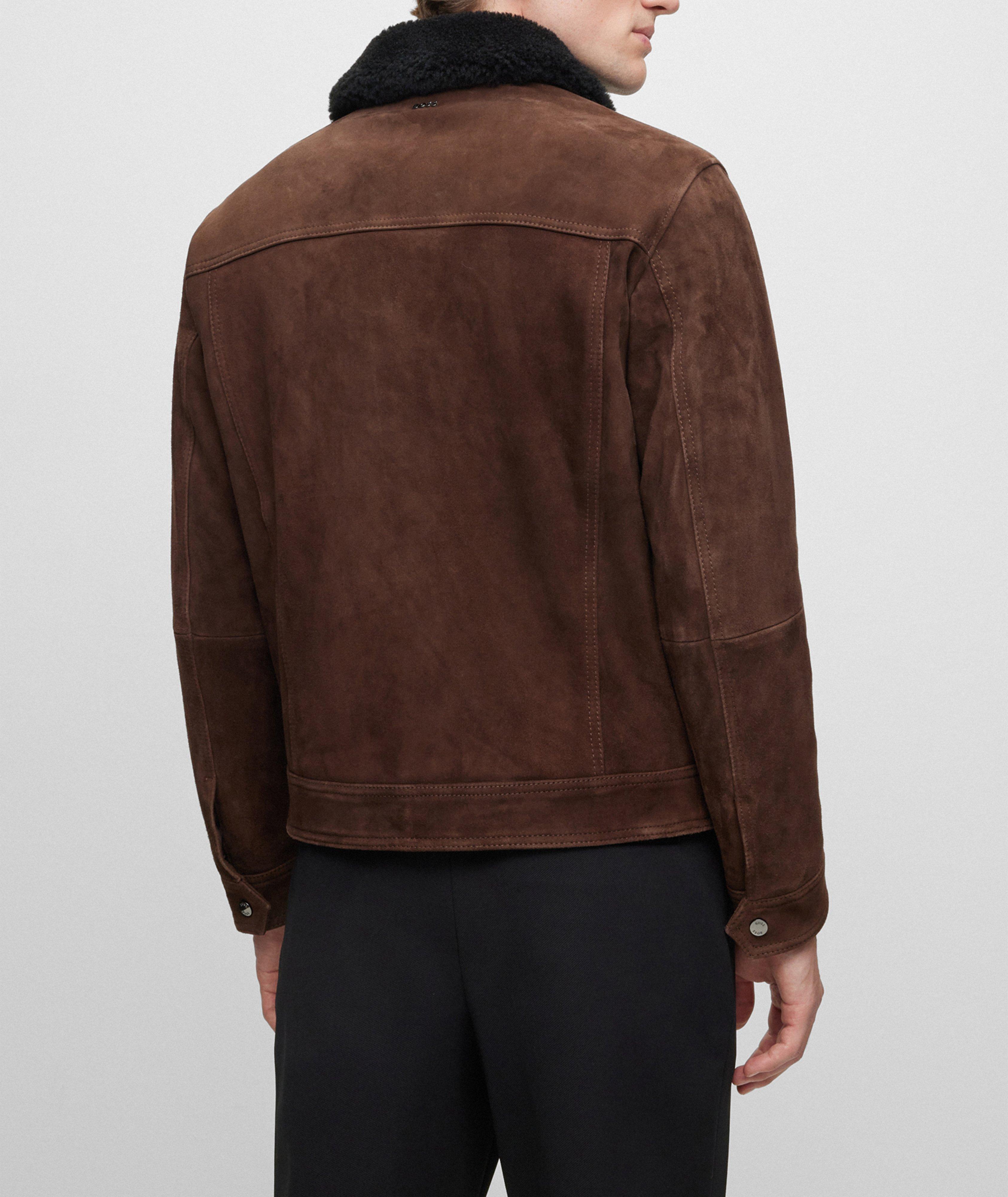BOSS Goat Suede Jacket | Leather | Harry Rosen