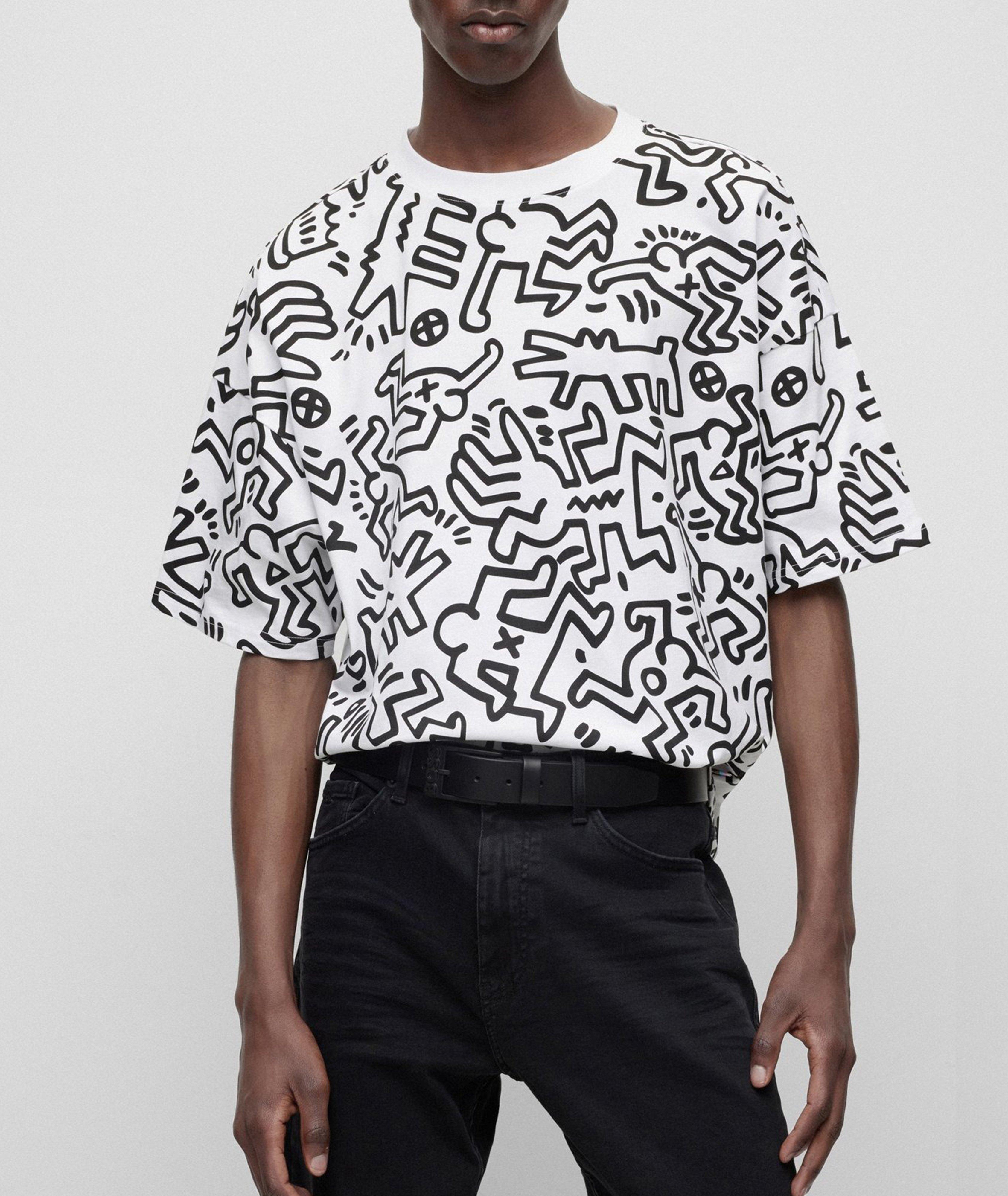 BOSS Keith Haring Collection All-Over Printed T-Shirt | T-Shirts ...