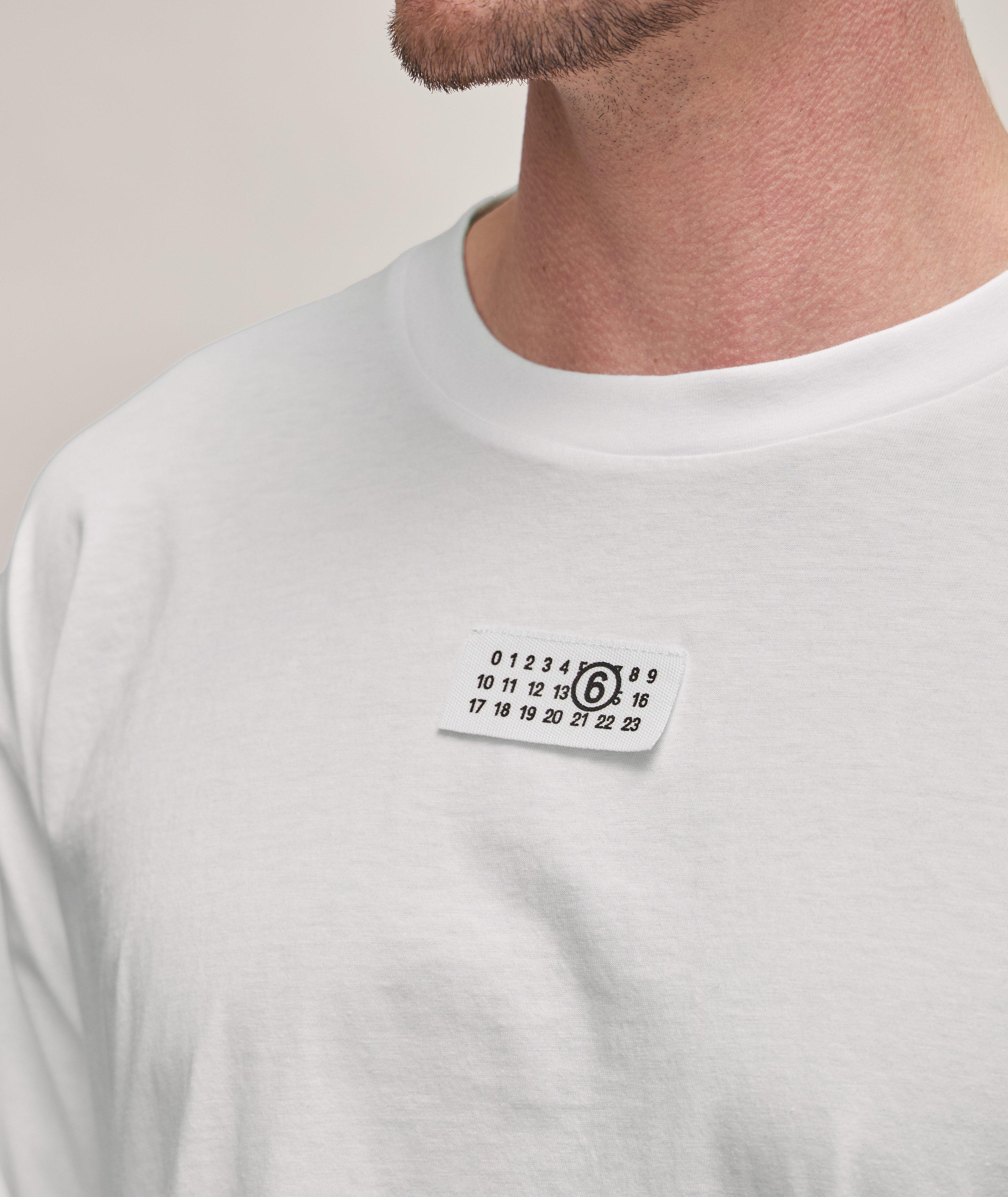 MM6 Maison Margiela Numbers Patch Cotton T-Shirt | Sweaters & Knits ...