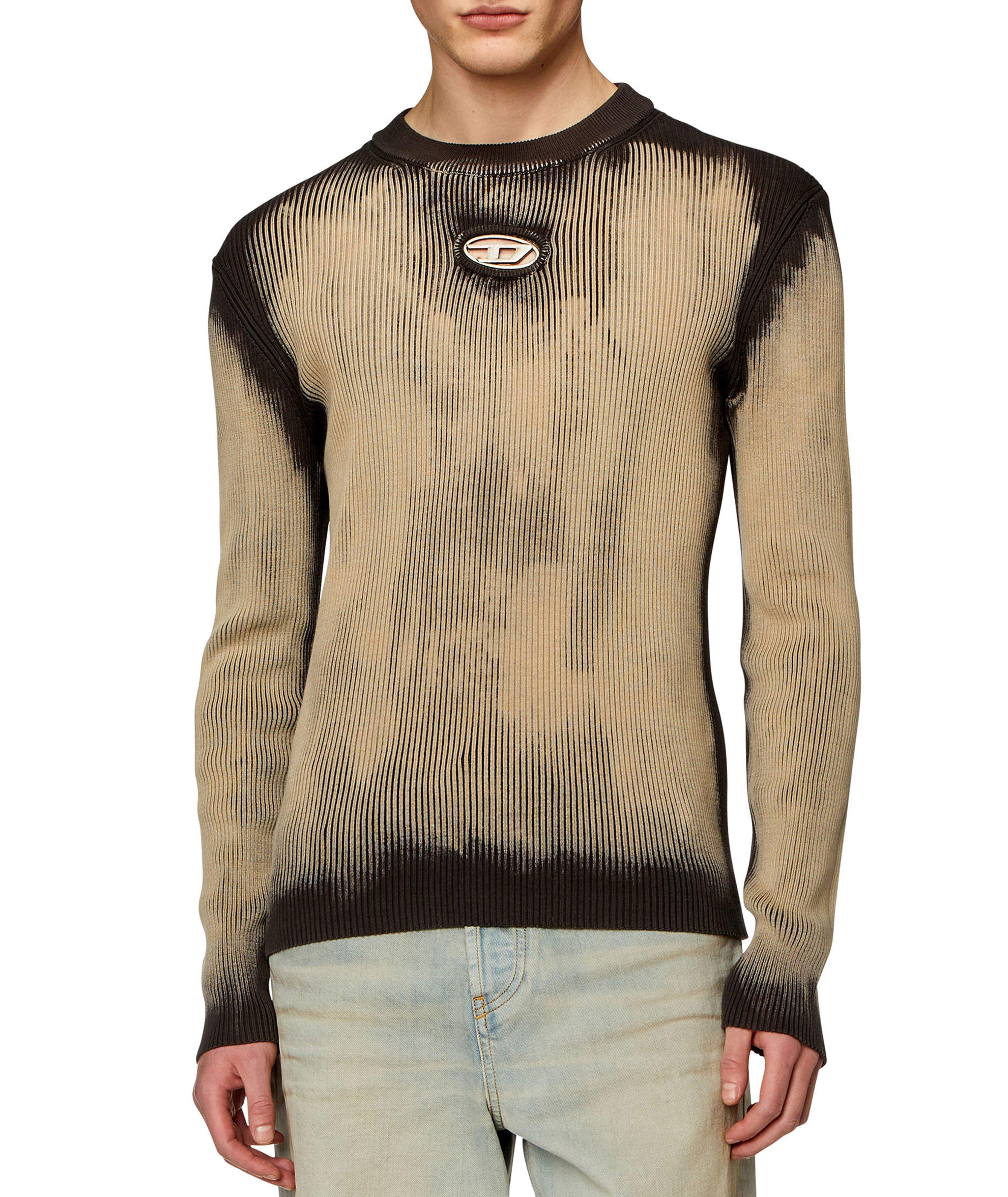 Diesel K-Darin Brush Stroke Cotton Sweatshirt | Sweaters & Knits ...