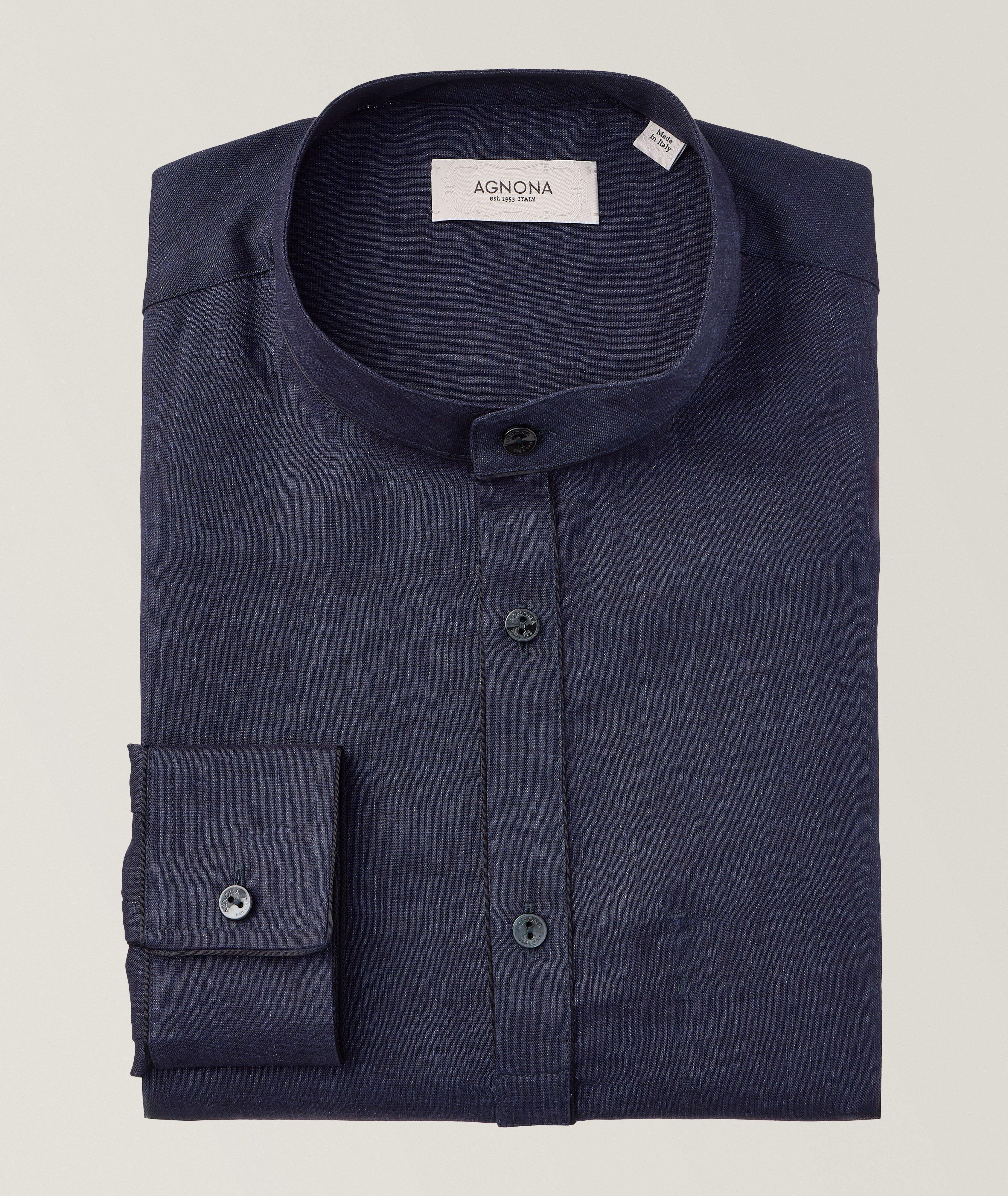 Agnona Linen Popover Shirt | Casual Shirts | Harry Rosen