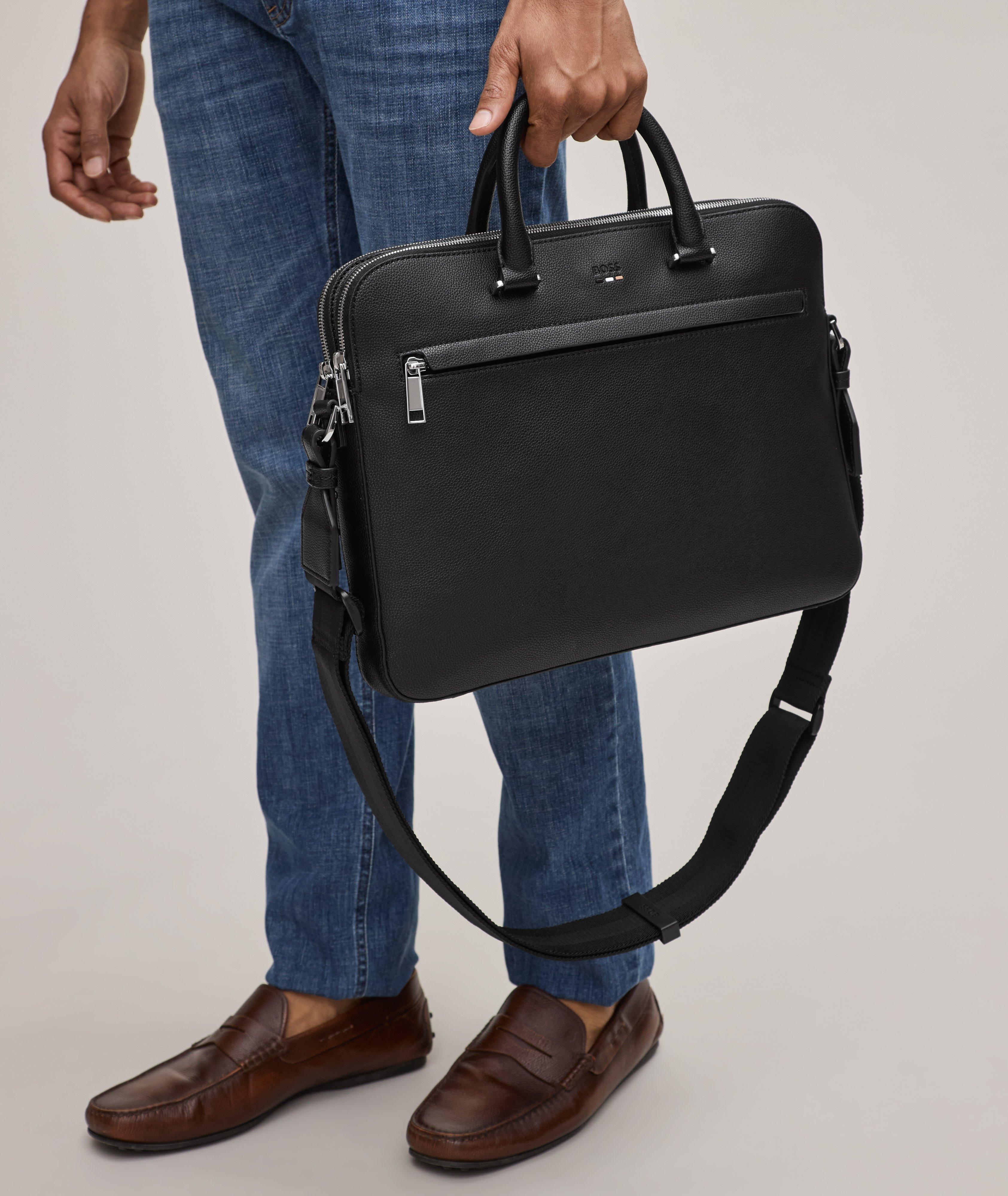 BOSS Gusset Ray Faux Leather Document Case | Bags & Cases | Harry Rosen