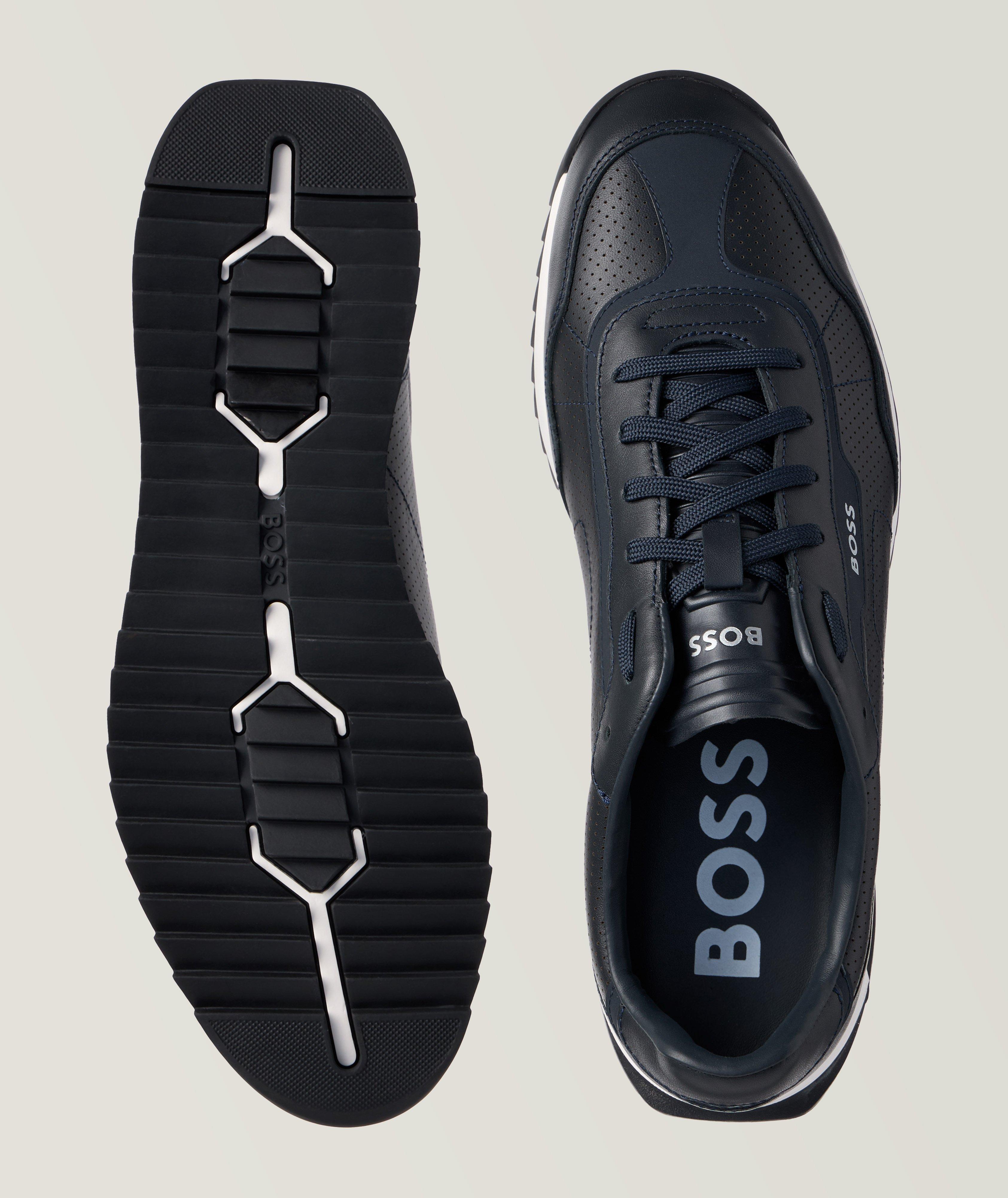 BOSS Zayn Perforated Leather Sneakers | Sneakers | Harry Rosen