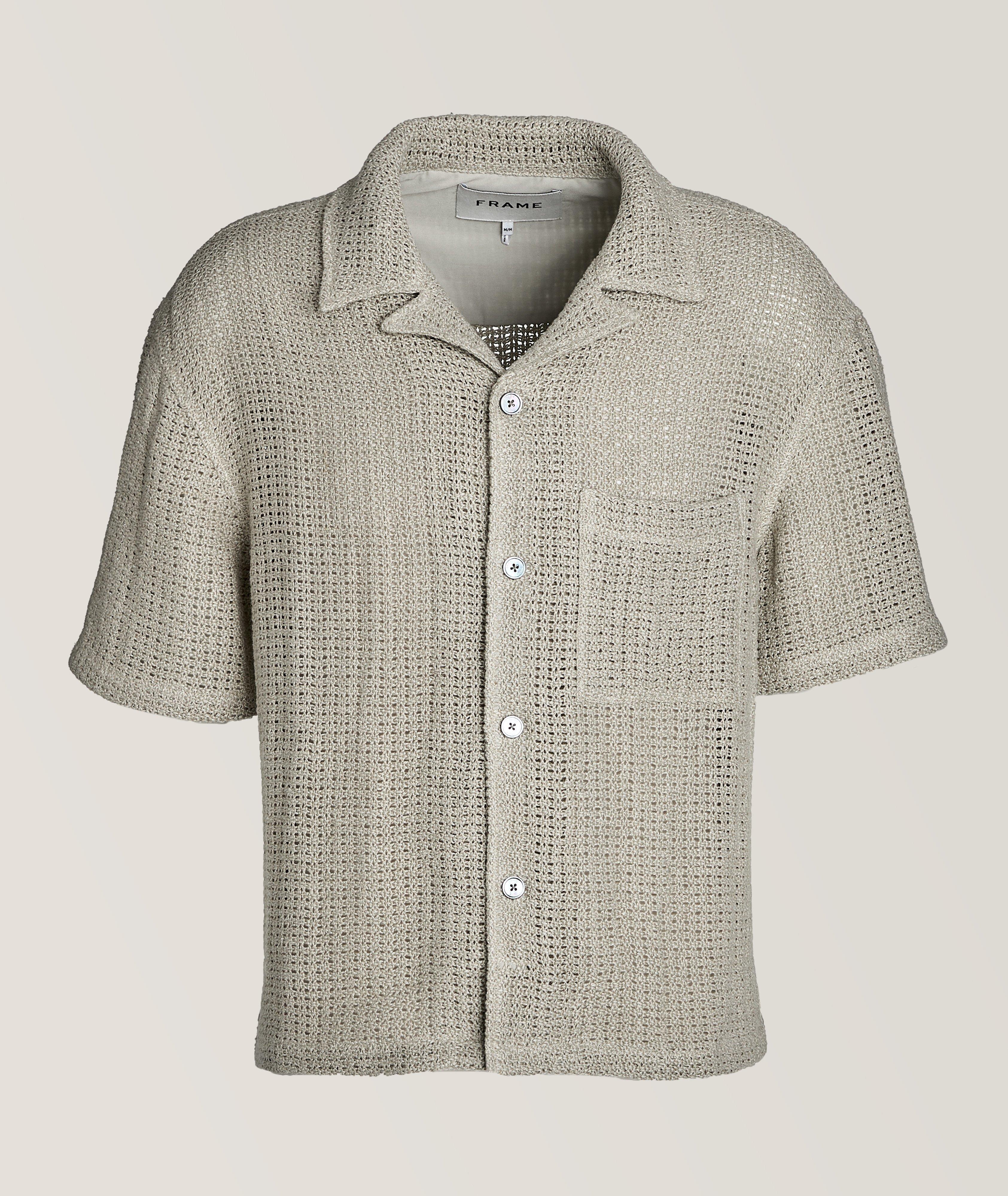 Frame Crochet Open Weave Shirt | Casual Shirts | Harry Rosen