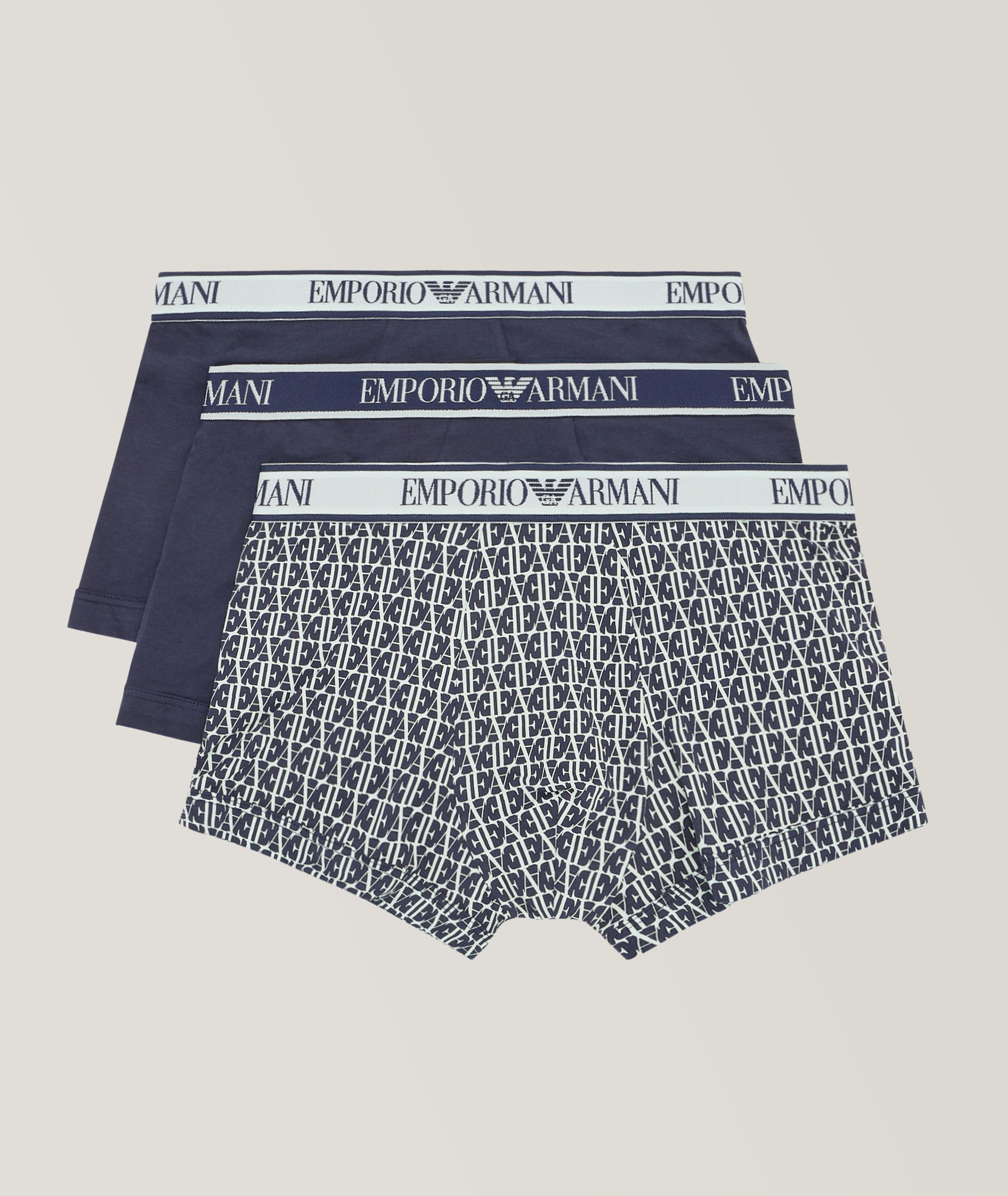 Emporio Armani 3-Pack Assorted Stretch-Cotton Boxers | Underwear ...