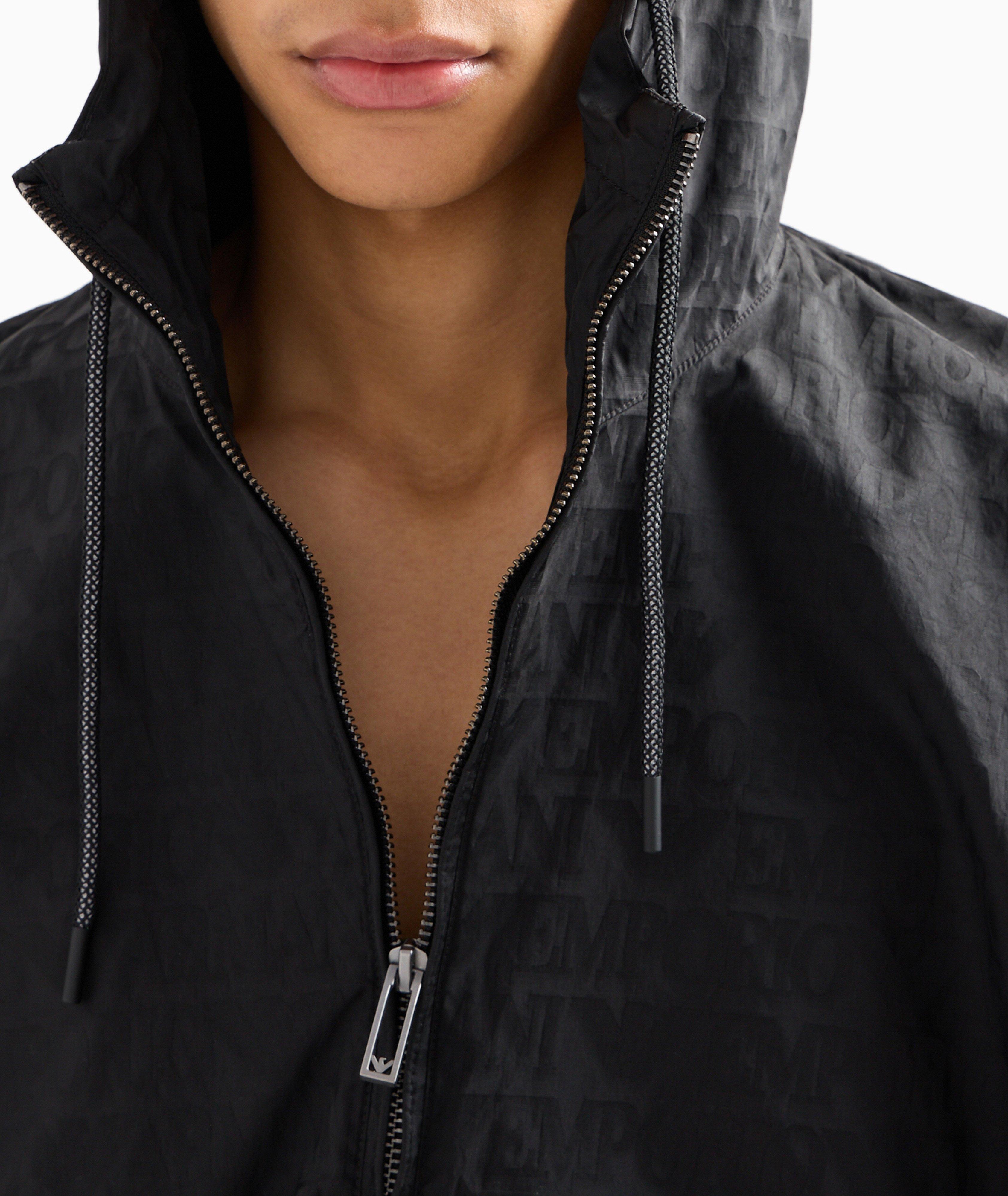 Emporio Armani Jacquard Logo Blouson | Coats | Harry Rosen