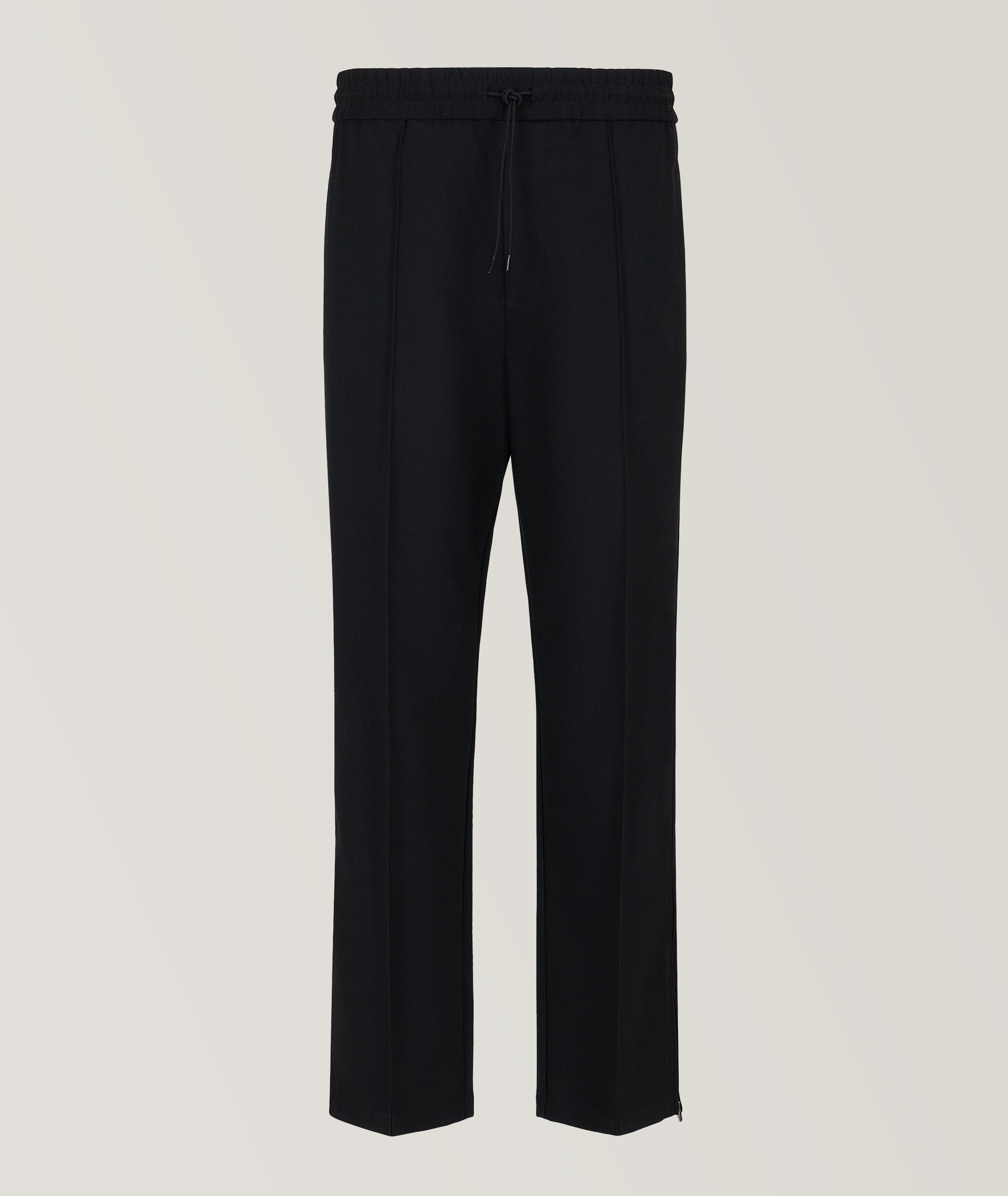 Emporio Armani Piping Wool-Blend Trousers | Dress Pants | Harry Rosen