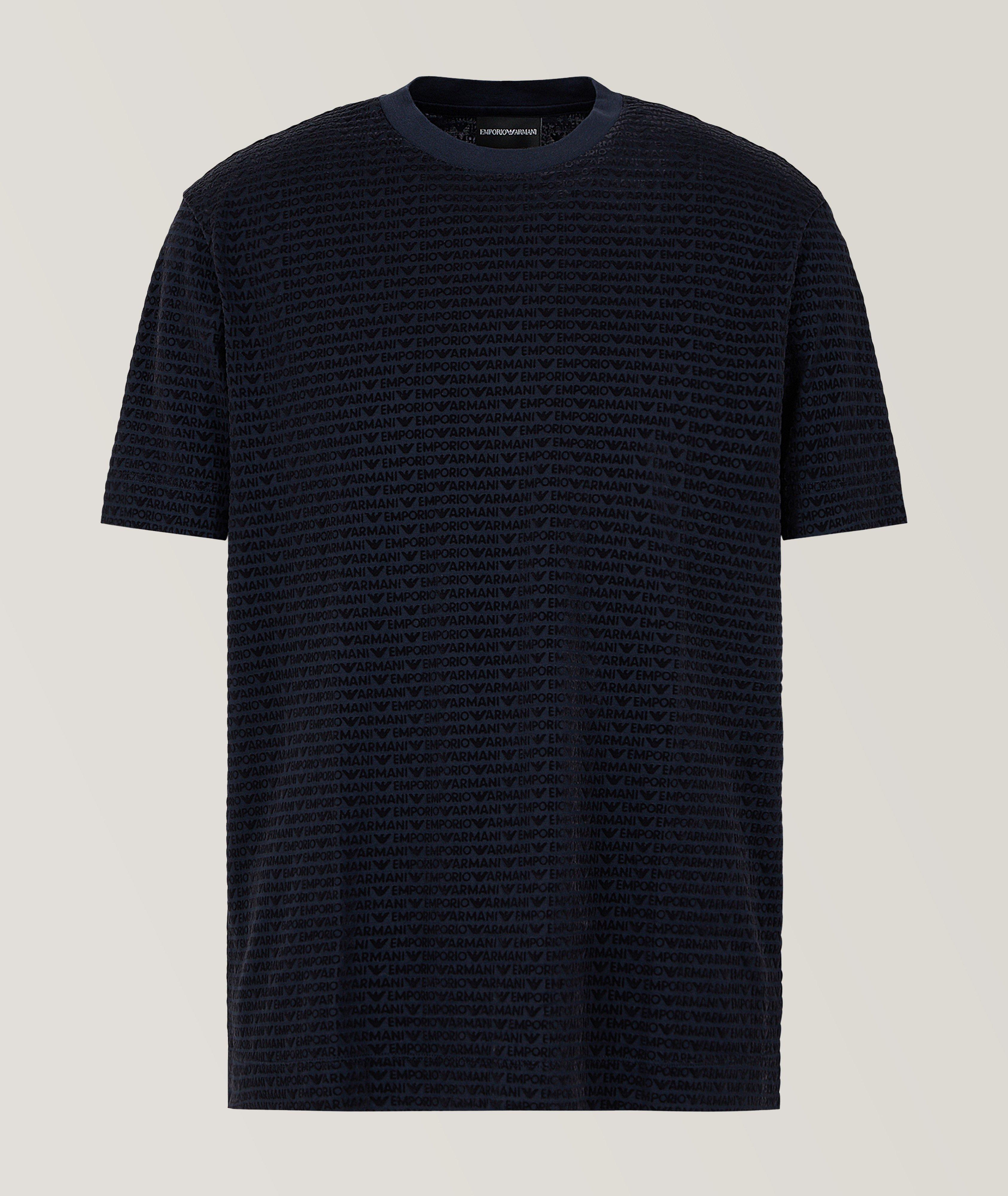 Emporio Armani All-Over Miniature Logo T-Shirt | T-Shirts | Harry Rosen