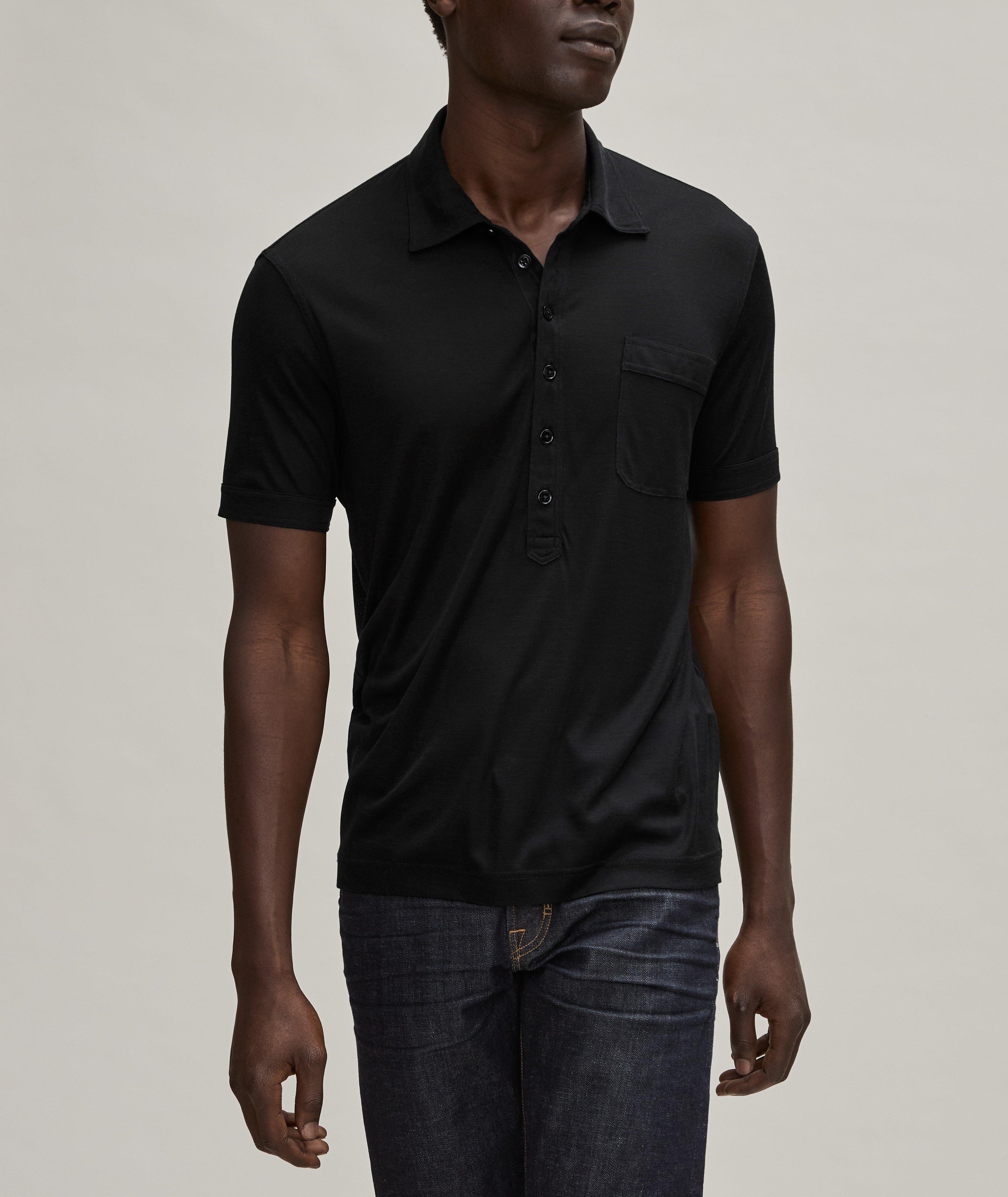 TOM FORD Sheer Silk Polo | Polos | Harry Rosen