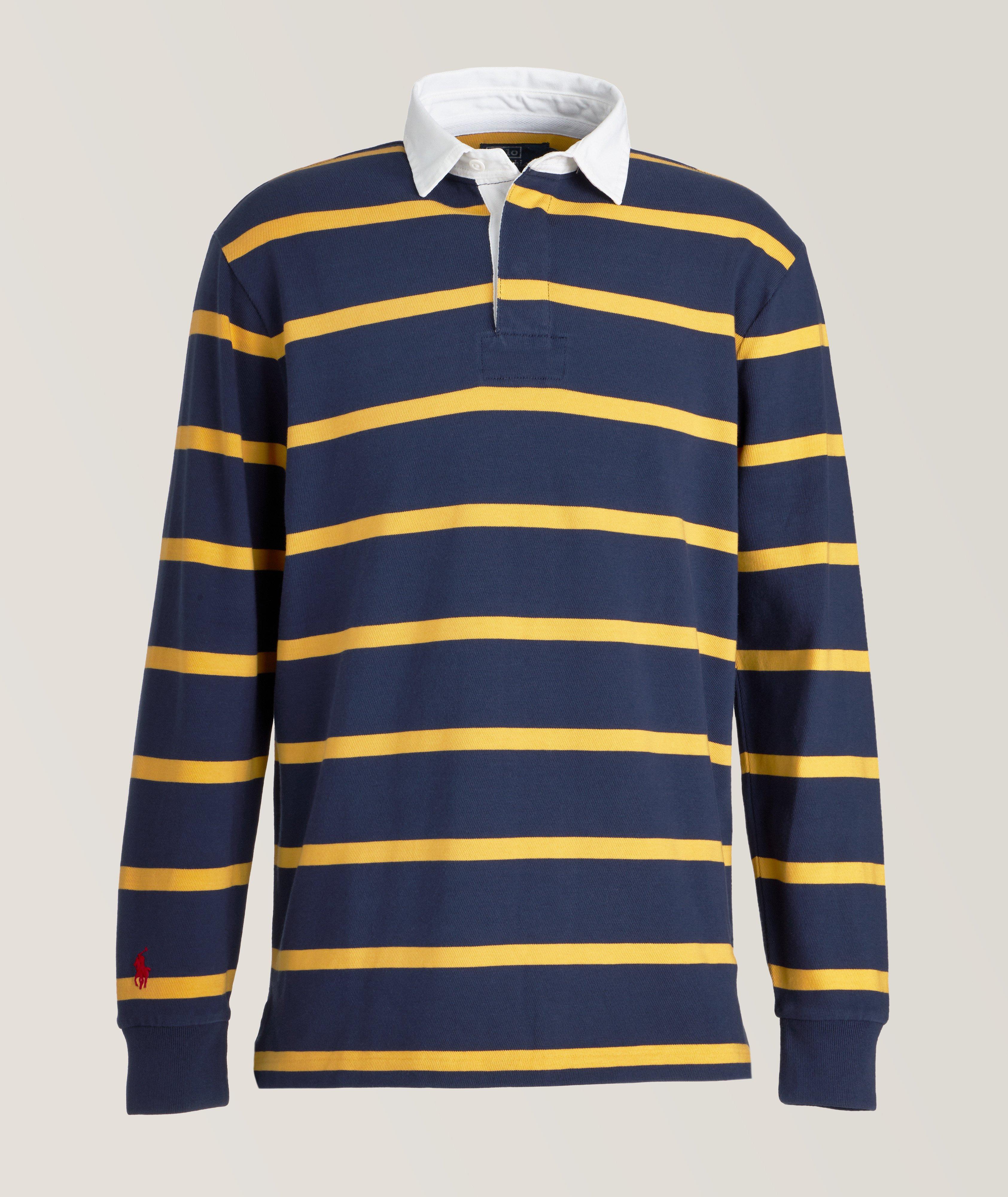 Polo Ralph Lauren Striped Cotton Rugby Polo | Sweaters & Knits | Harry ...