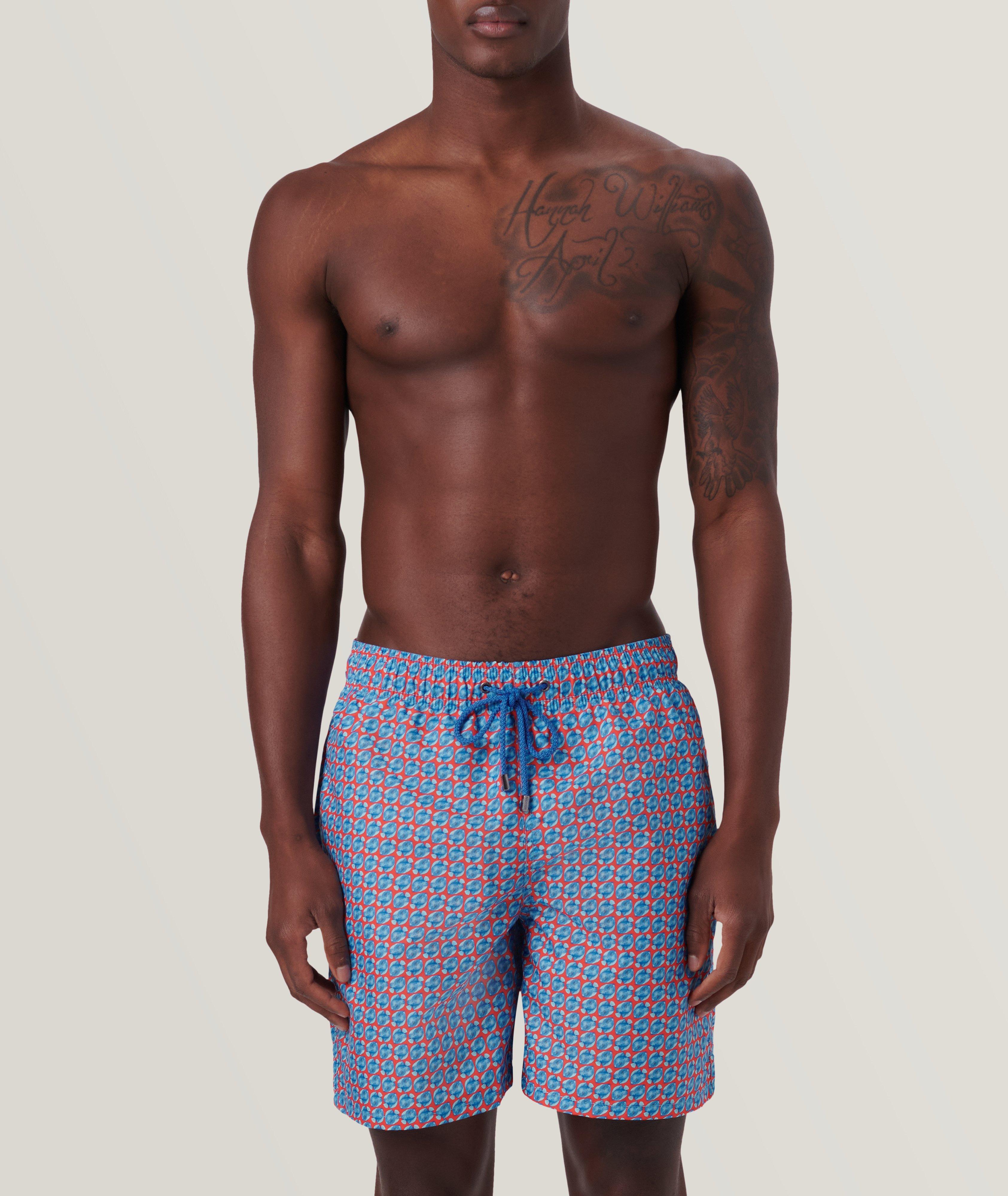 Bugatchi Cosmo Fish Swim Trunks | Swimwear | Harry Rosen
