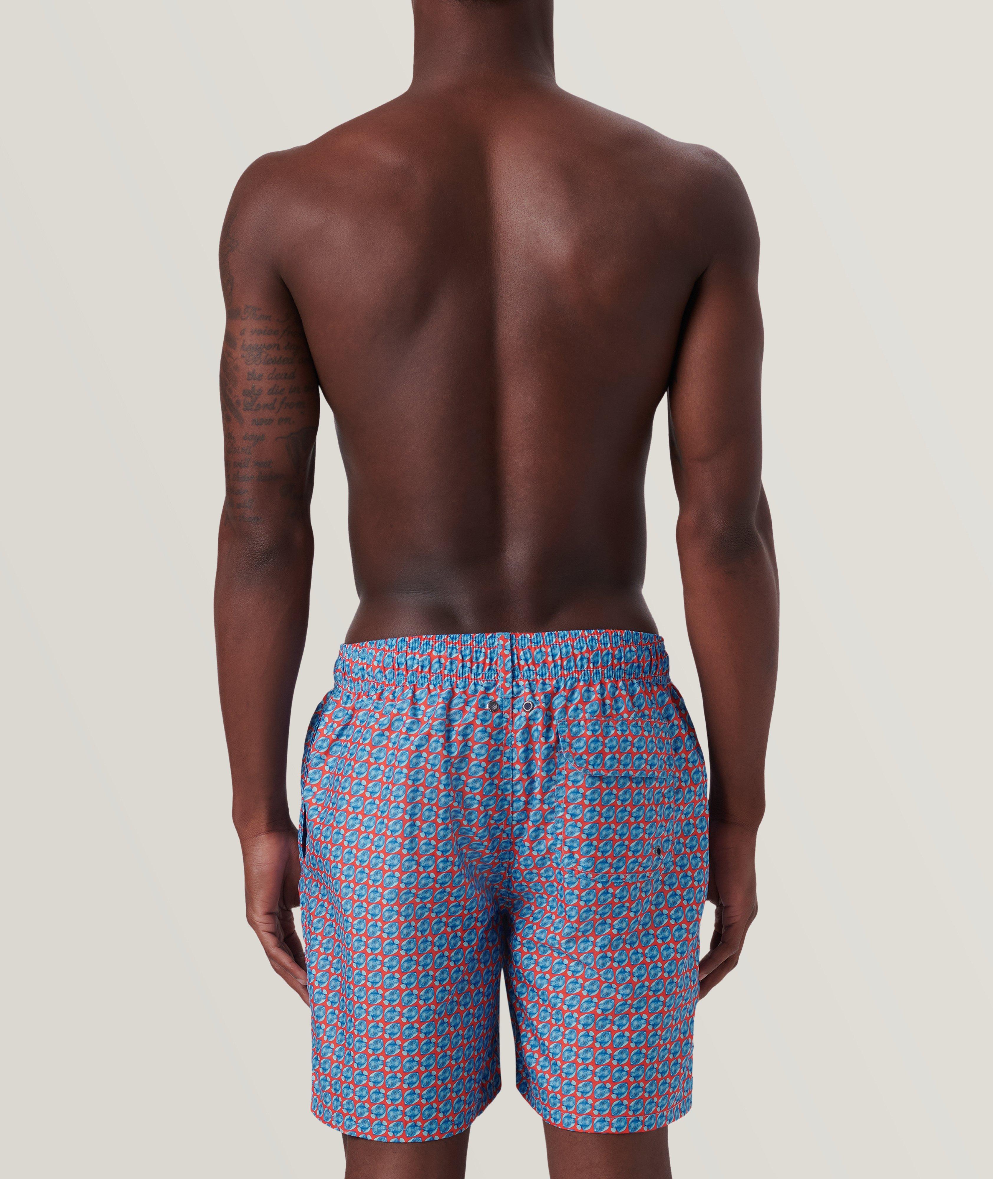 Bugatchi Cosmo Fish Swim Trunks | Swimwear | Harry Rosen