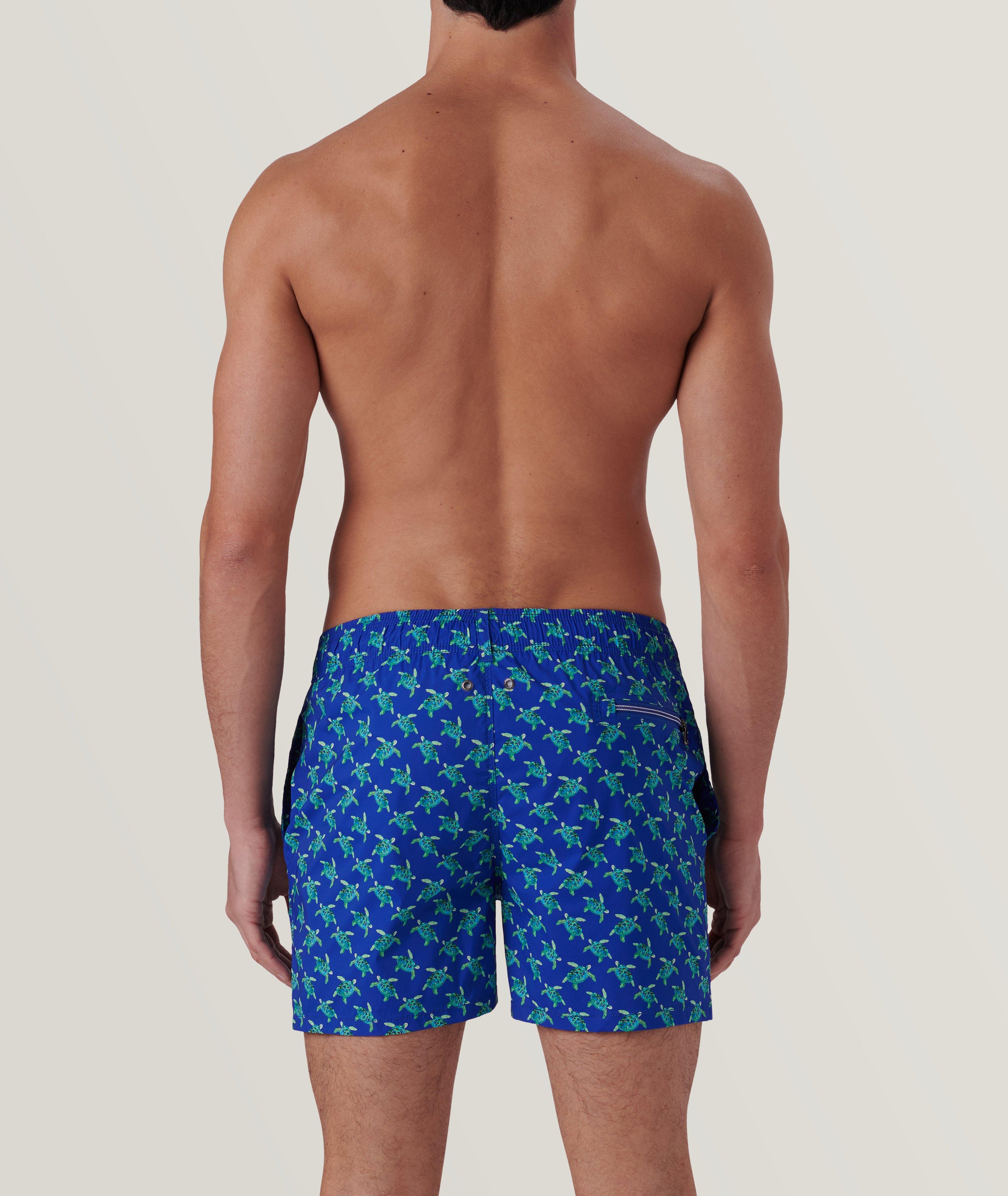 Bugatchi Max Sea Turtles Swim Trunks | Swimwear | Harry Rosen
