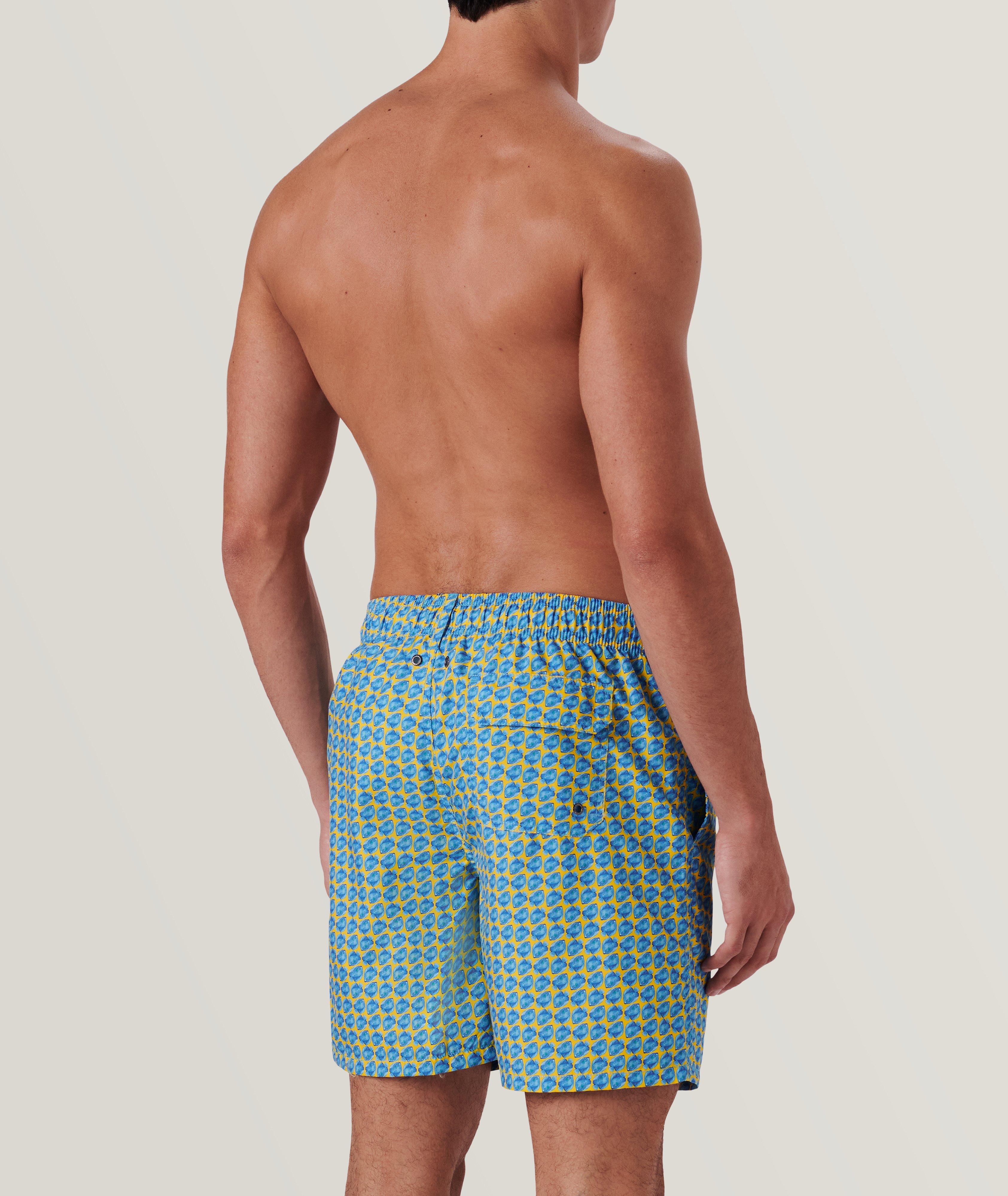 Bugatchi Cosmo Fish Swim Trunks | Swimwear | Harry Rosen