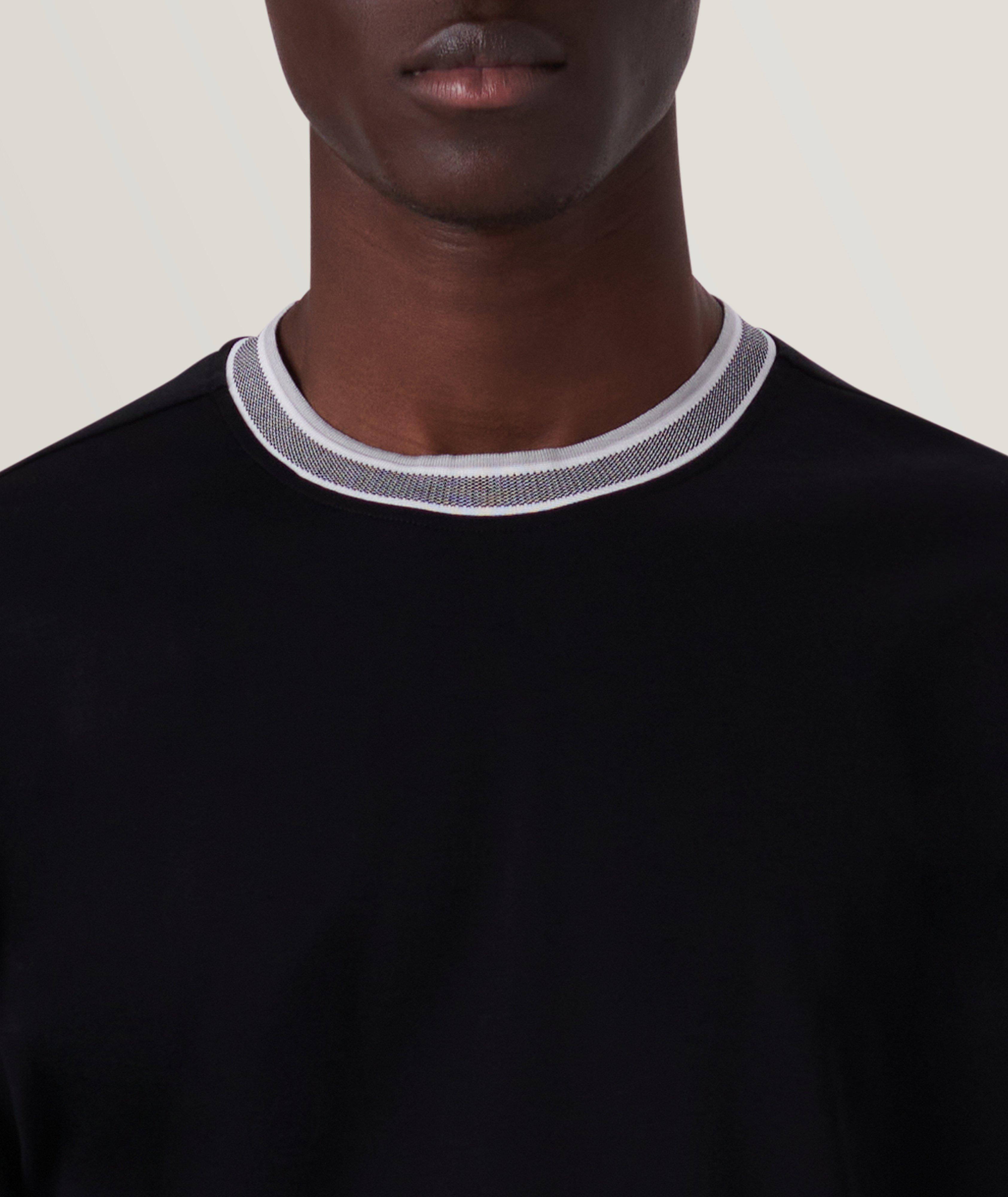 Bugatchi Contrast Collar T-Shirt | T-Shirts | Harry Rosen