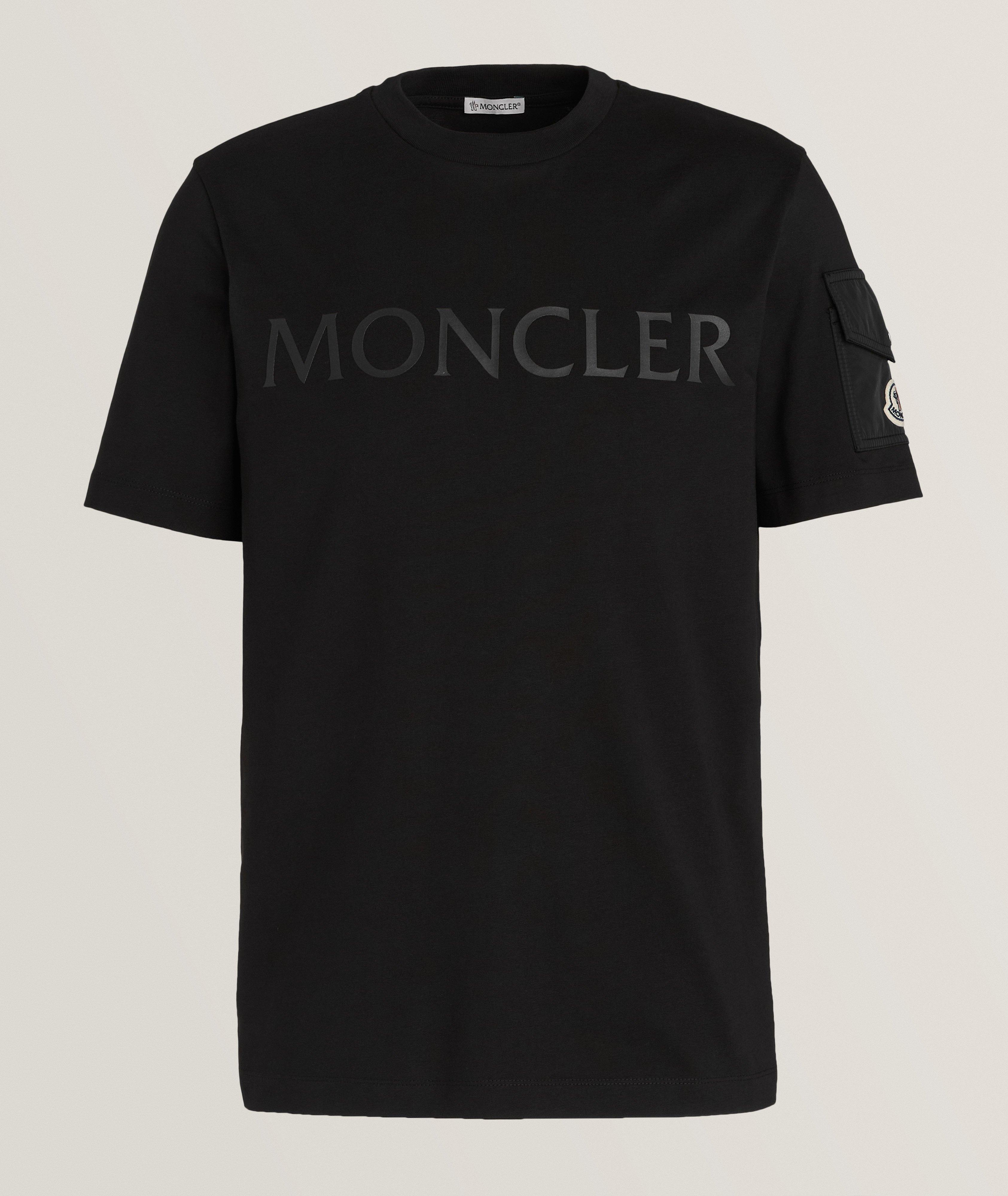 Moncler Laminated Logo Cotton T Shirt T Shirts Harry Rosen