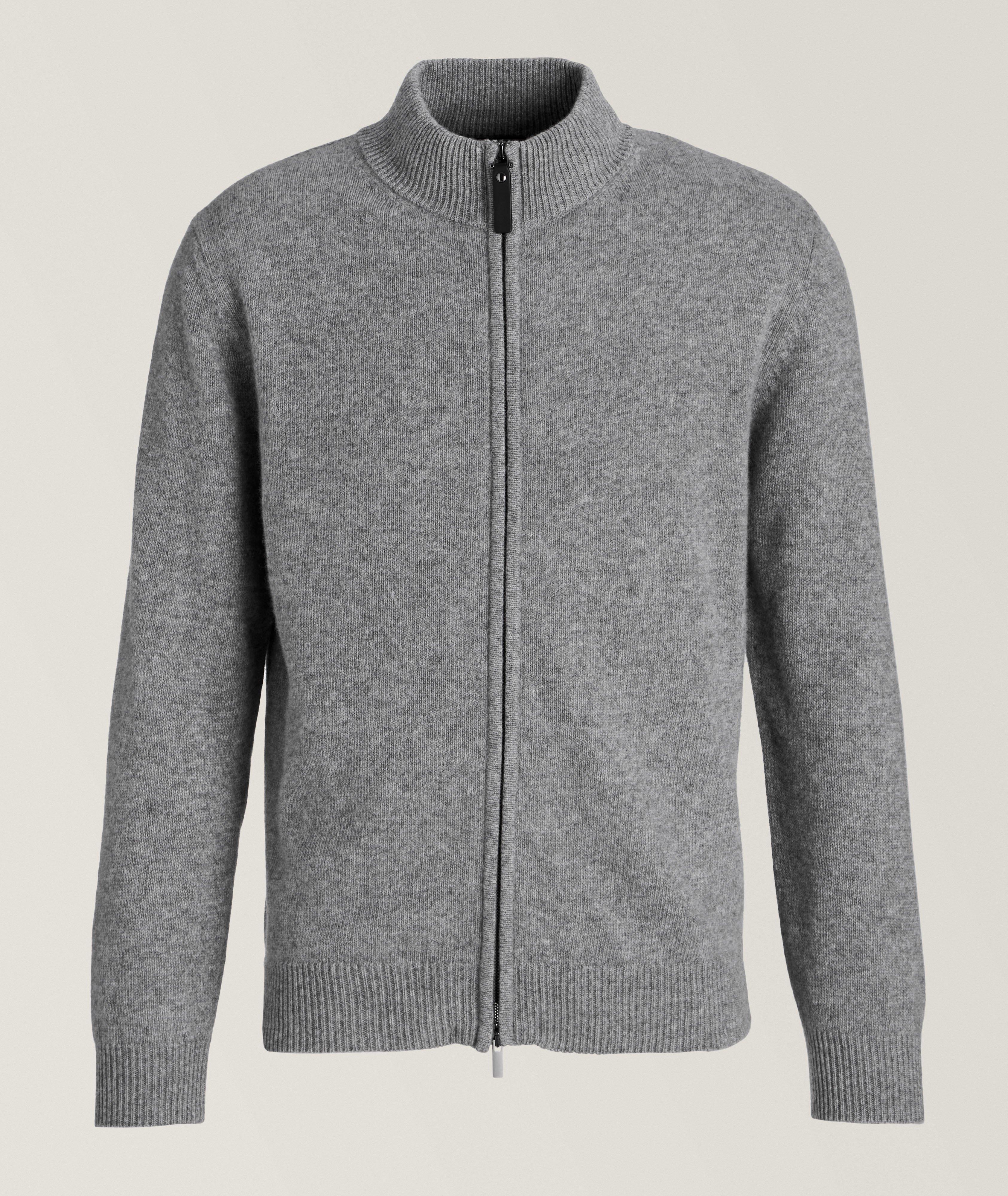 Canali Wool-Cashmere Full-Zip Sweater | Sweaters & Knits | Harry Rosen