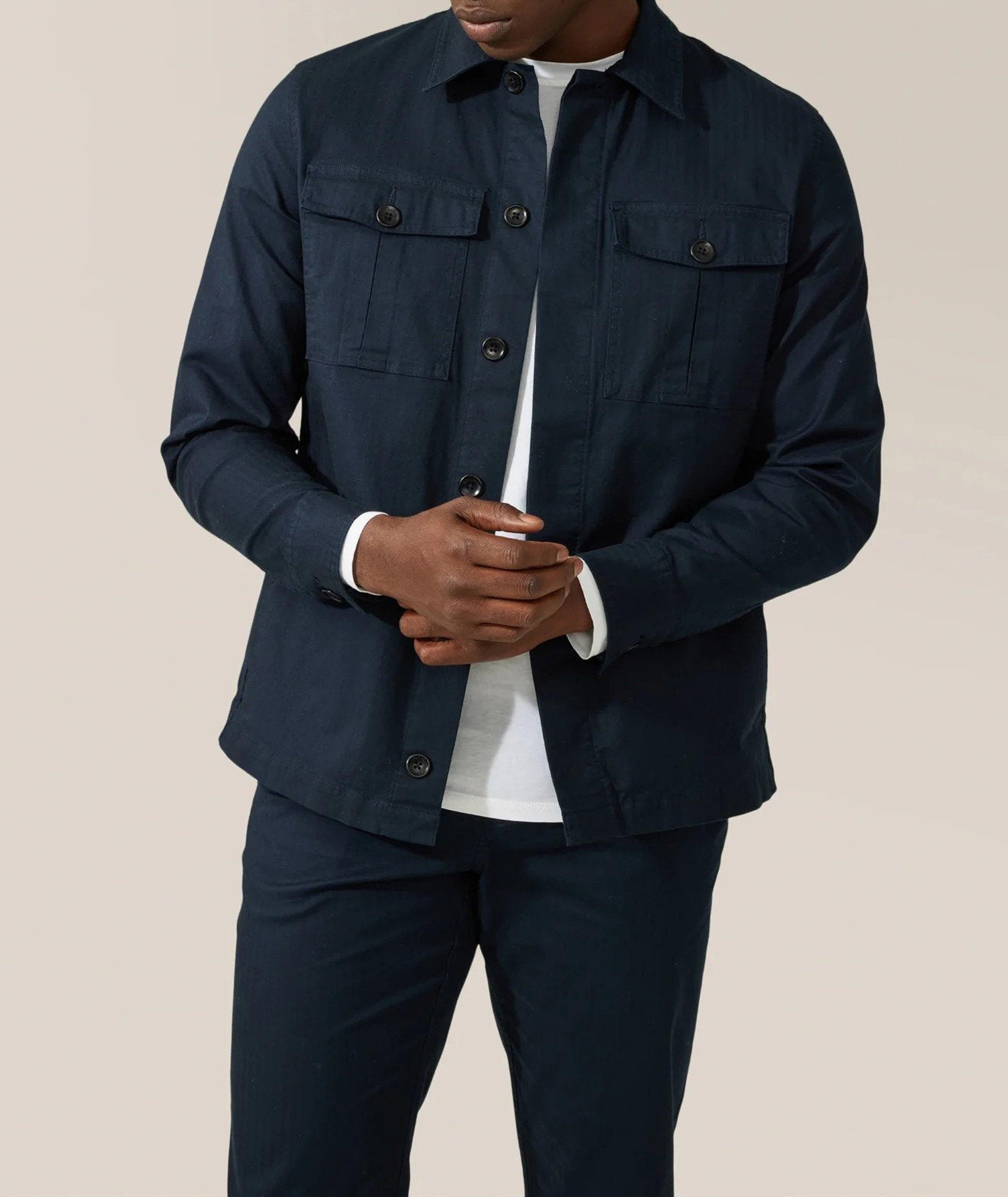 Good Man Brand Chore Stretch Twill Overshirt | Coats | Harry Rosen